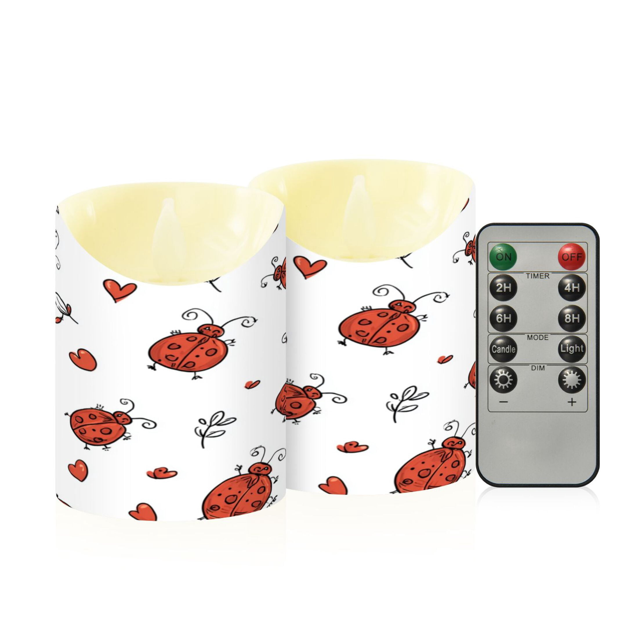 Iauyy Flameless Candles Battery Operated LED Pillar Candles with Remote ...