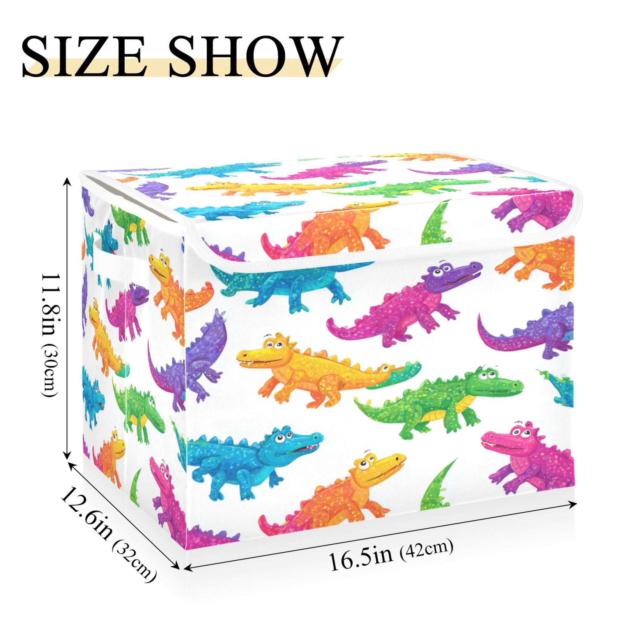 Iauyy Large Storage Box with Lid - Foldable Home Storage Bins for ...