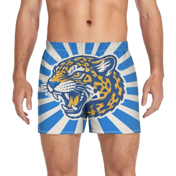 Iauyy Mens Boxer Shorts Cotton Loose Boxers for Men Underwear with ...