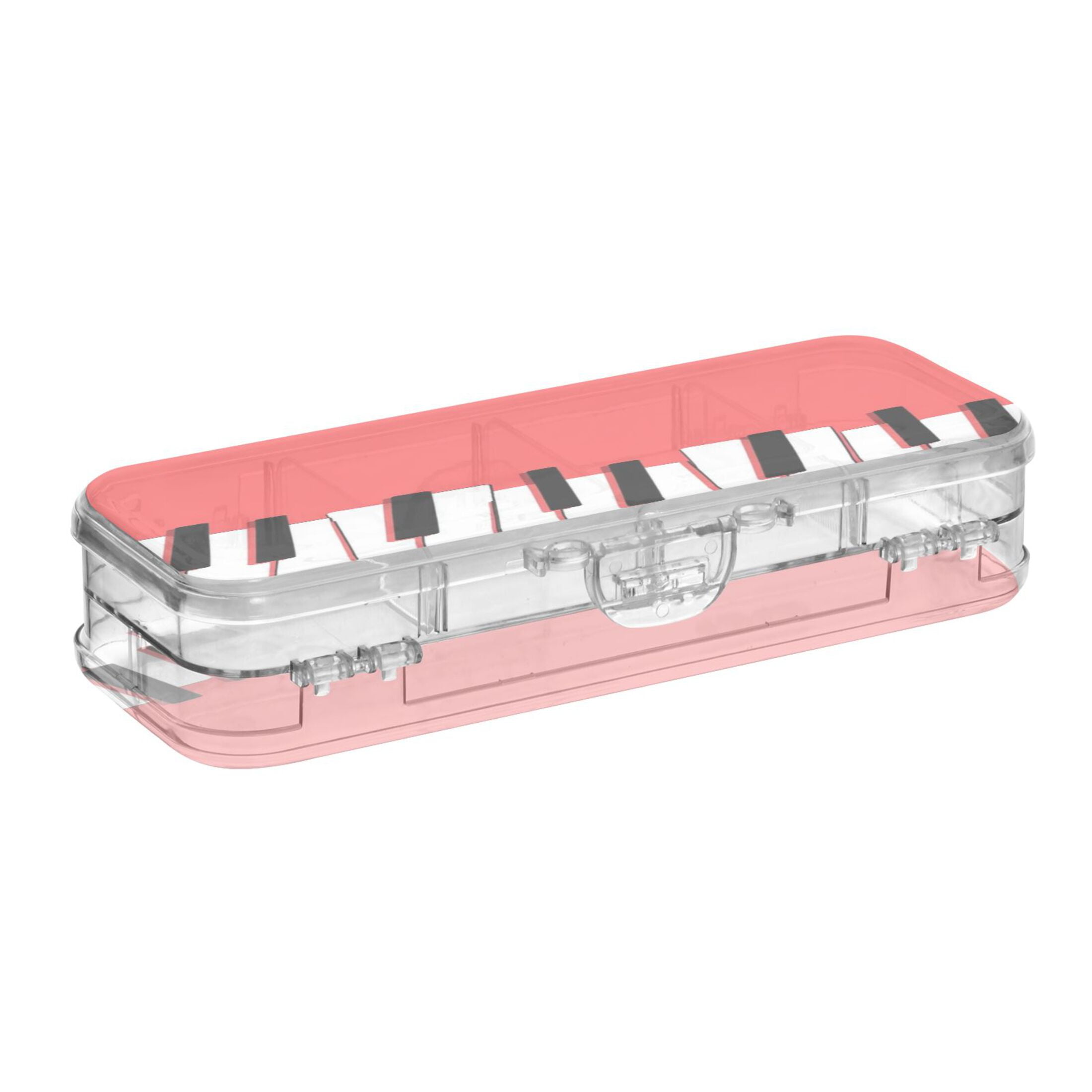 Iauyy Stackable Clear Pencil Box with Snap-Tight Lid, Large Capacity ...