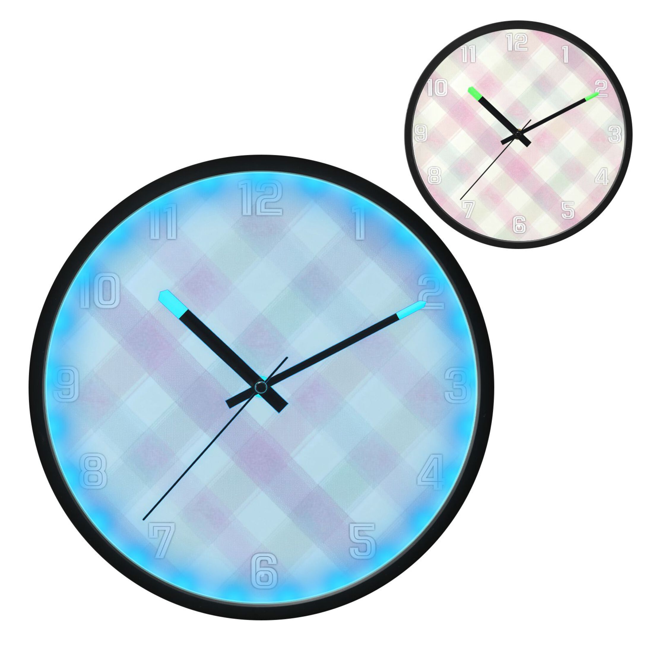 Iauyy Vintage Battery Sunrise Clock Wall Clock 12 inch Fashion Bedroom ...