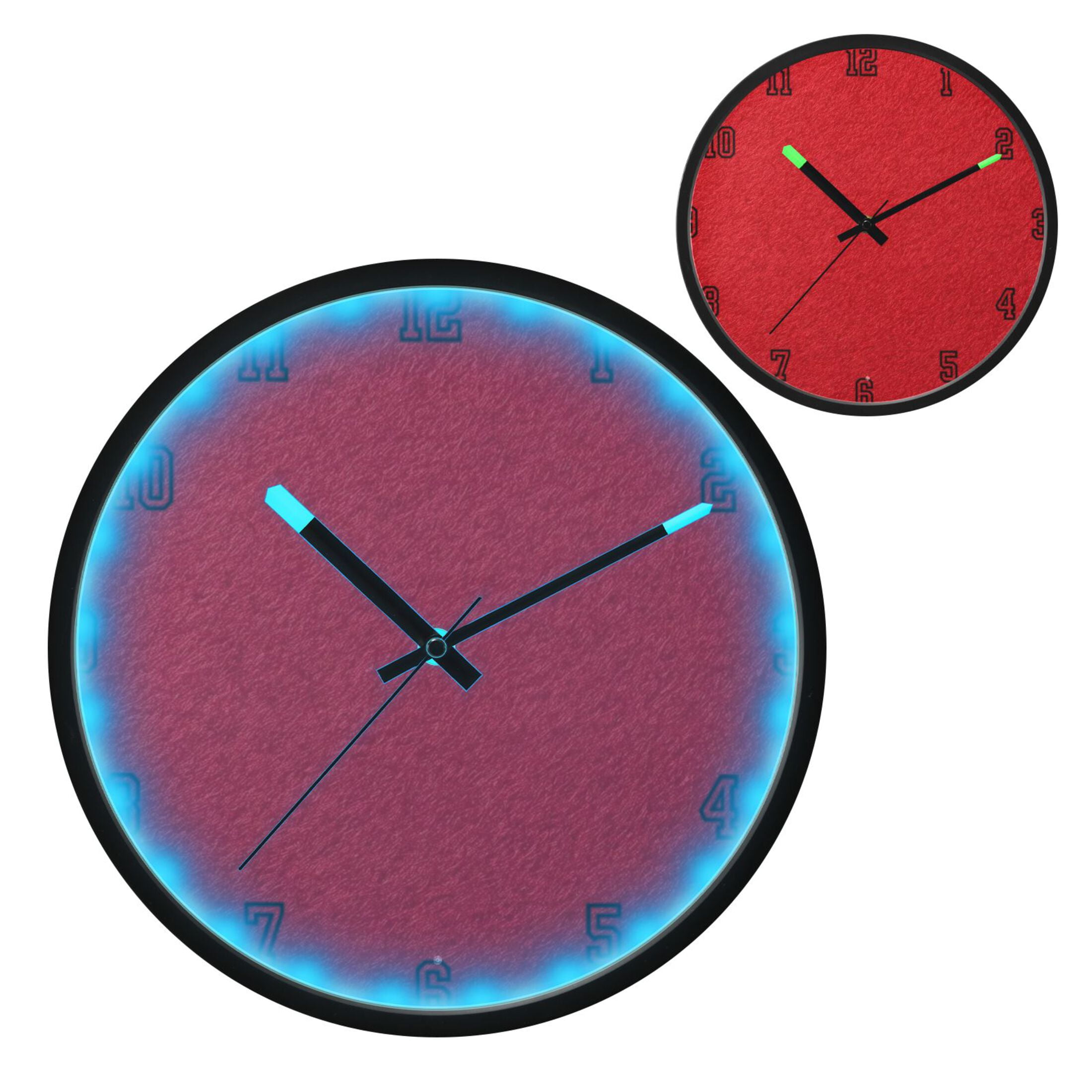 Iauyy Vintage Battery Sunrise Clock Wall Clock 12 inch Fashion Bedroom ...