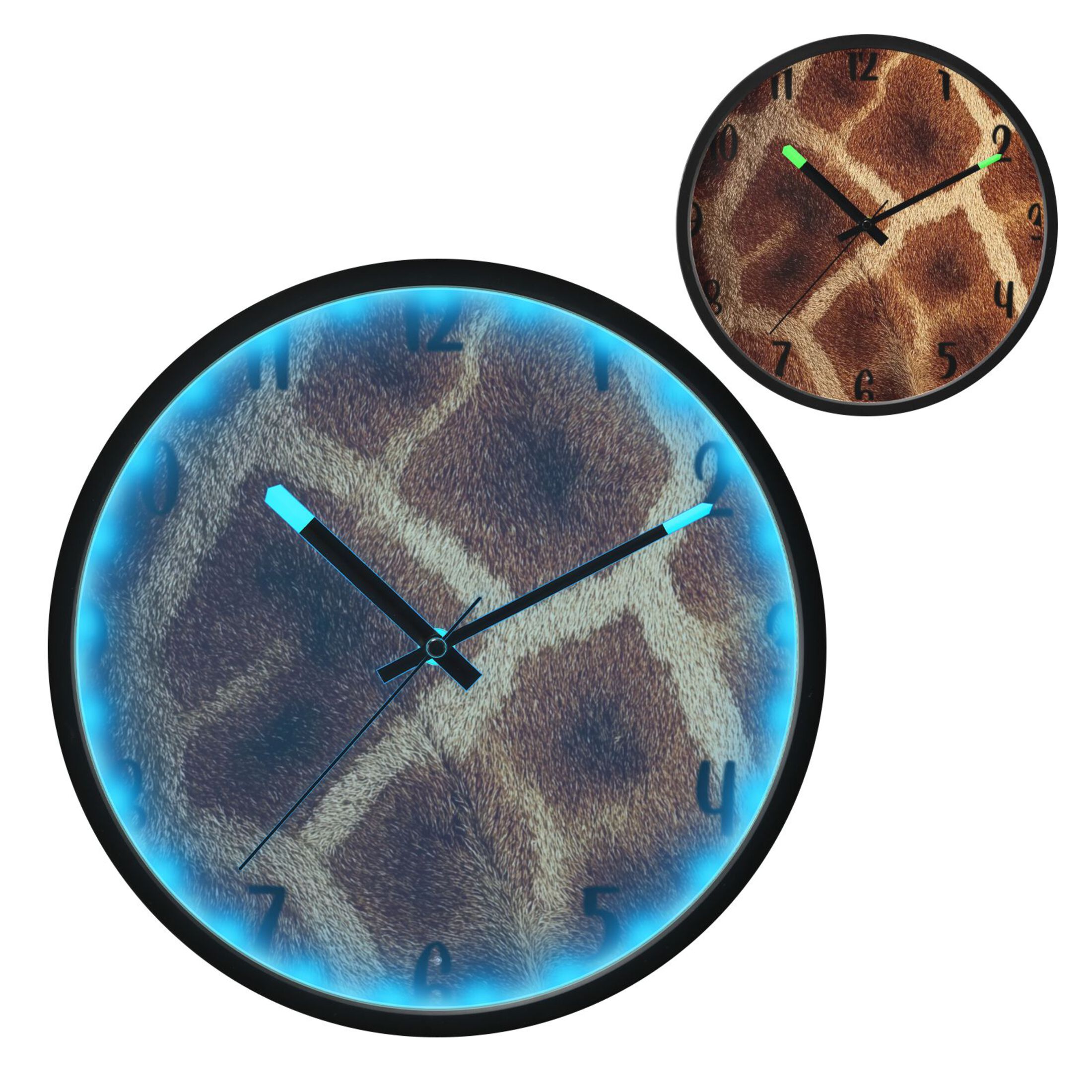 Iauyy Vintage Battery Sunrise Clock Wall Clock 12 inch Fashion Bedroom ...