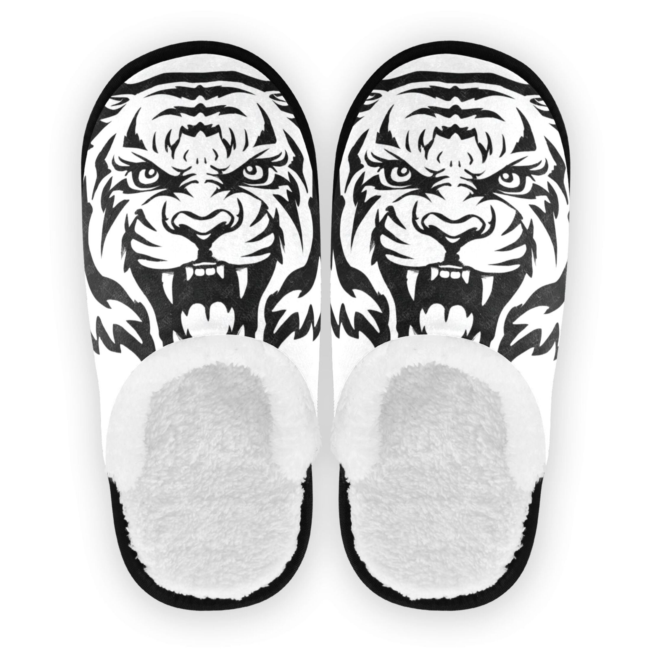 Iauyy Women's Men's Slippers, Non-Slip Travel Unisex Cotton Flannel ...