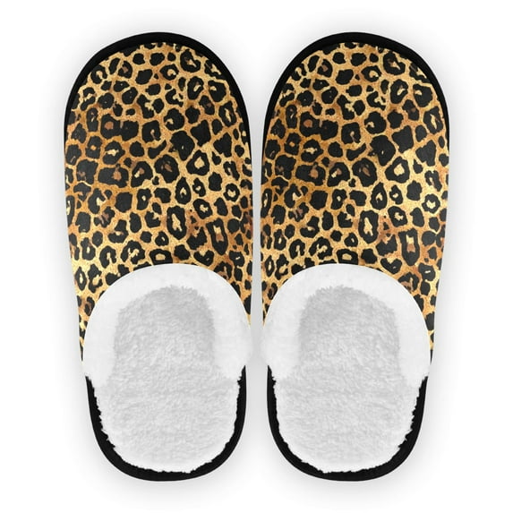 Iauyy Women's Men's Slippers, Non-Slip Travel Unisex Cotton Flannel ...