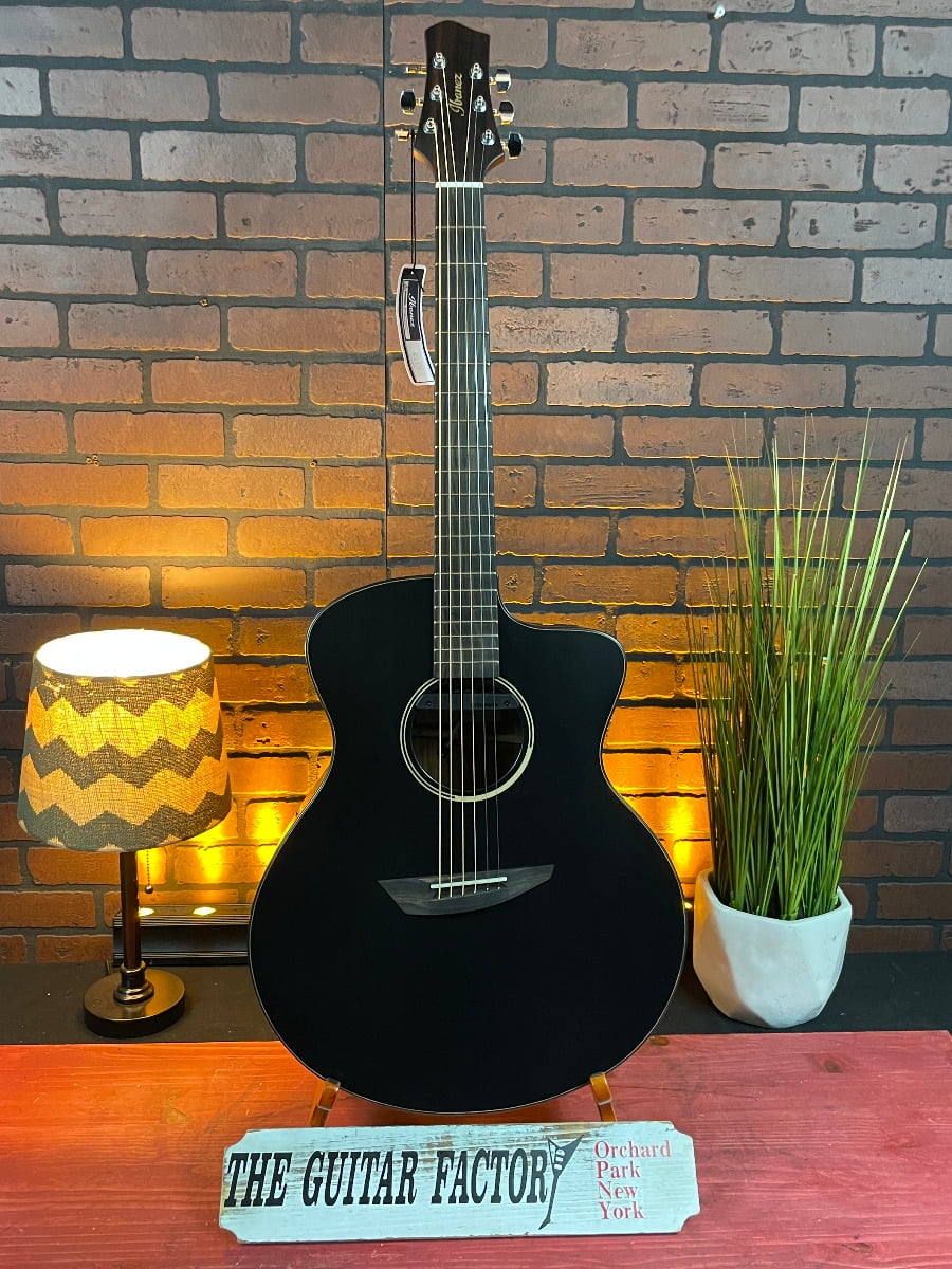 Ibanez Jon Gomm Signature JGM5 Acoustic-Electric Guitar - Black Satin - Walmart.com