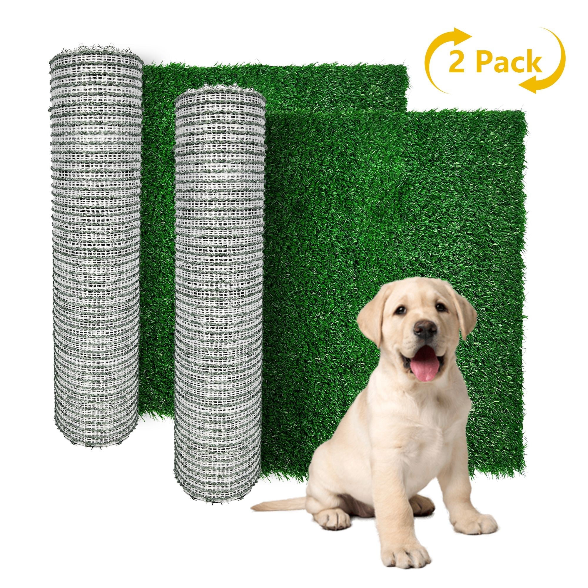 IbayNawi Dog Grass Pee Pads for Training, 2 Pack Replacement Artificial ...