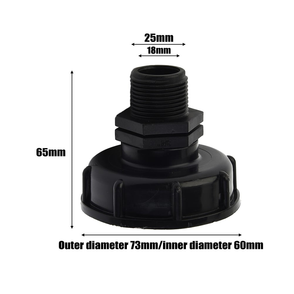 IBC Tank Adapter 60mm Coarse Thread Garden Hose Connector - Walmart.com