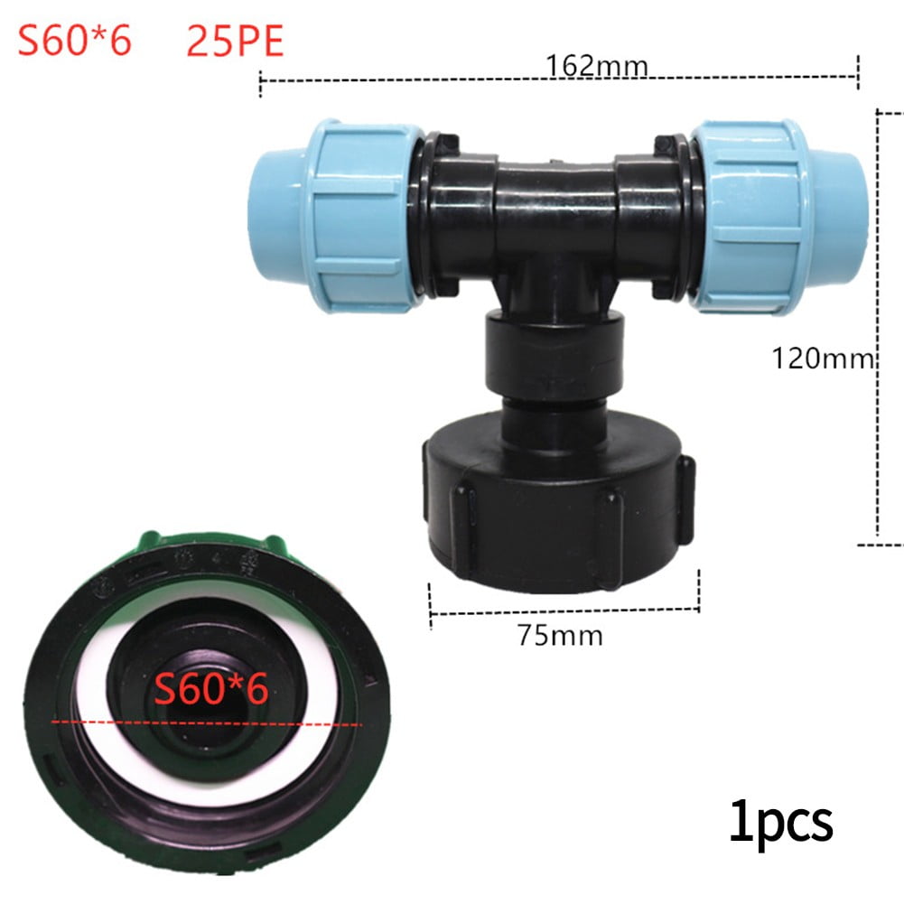 Ibc Tank Fitting S60X6 To Elbow, 3-Way Valve Fitting 20Mm 25Mm 32Mm ...