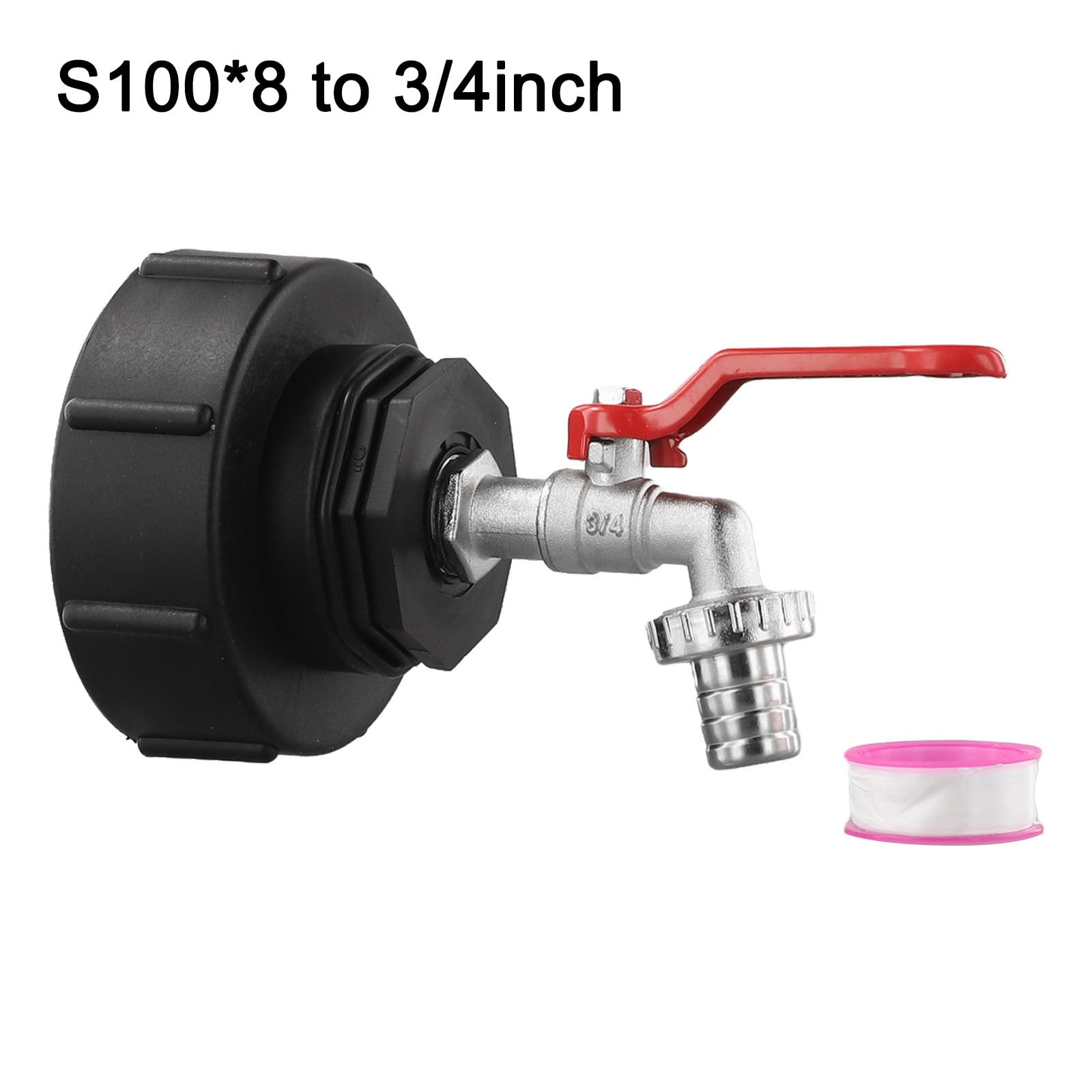 Ibc Tote Tank Adapter S100*8 Brass Hose Faucet Valve - to 3/4in alloy ...