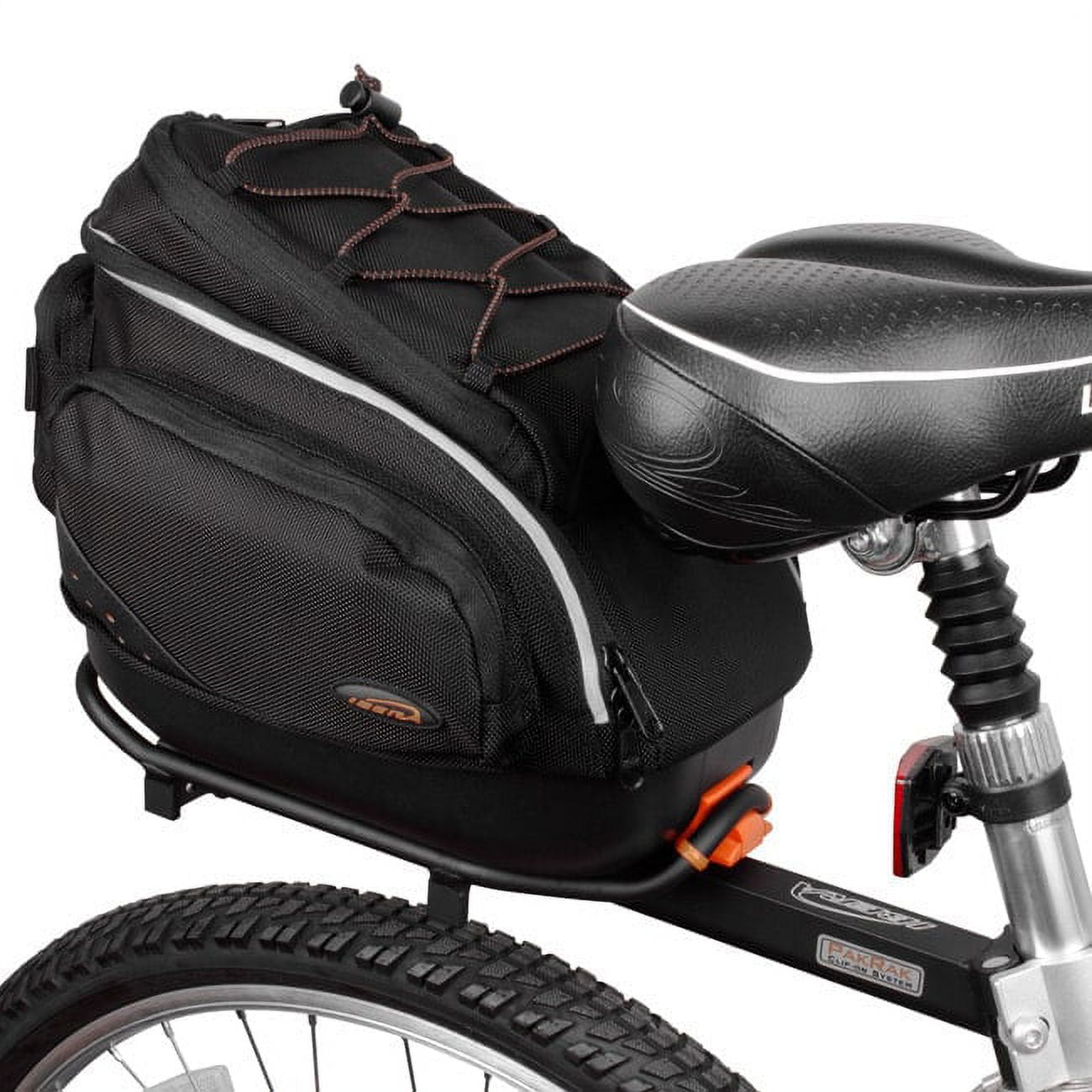 Ibera USA Ibera Bicycle PakRak Mini Commuter Bag and Mini Seatpost Rack ...