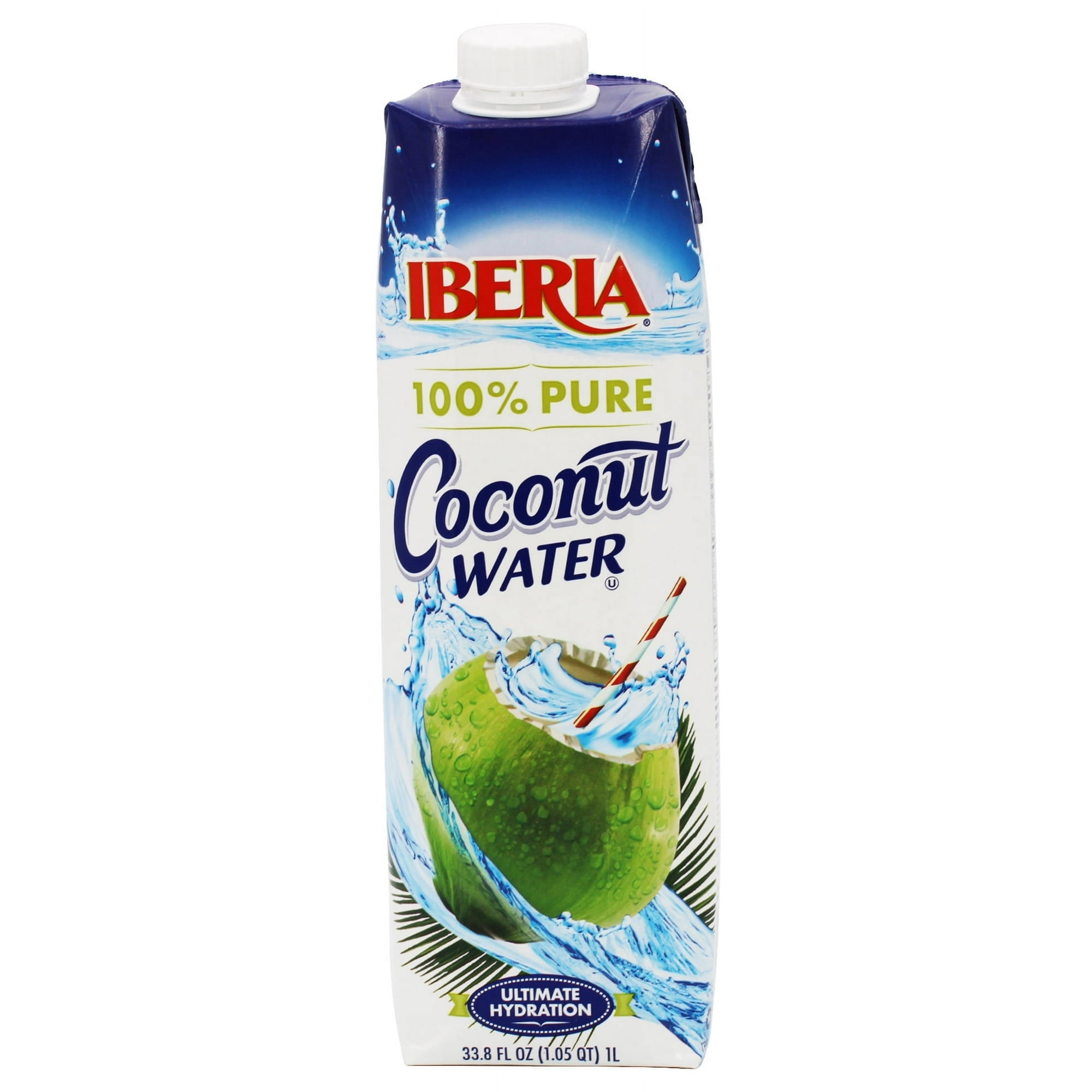 Iberia 100% Natural, Coconut Water, 33.8 fl oz (Pack of 2) - Walmart.com