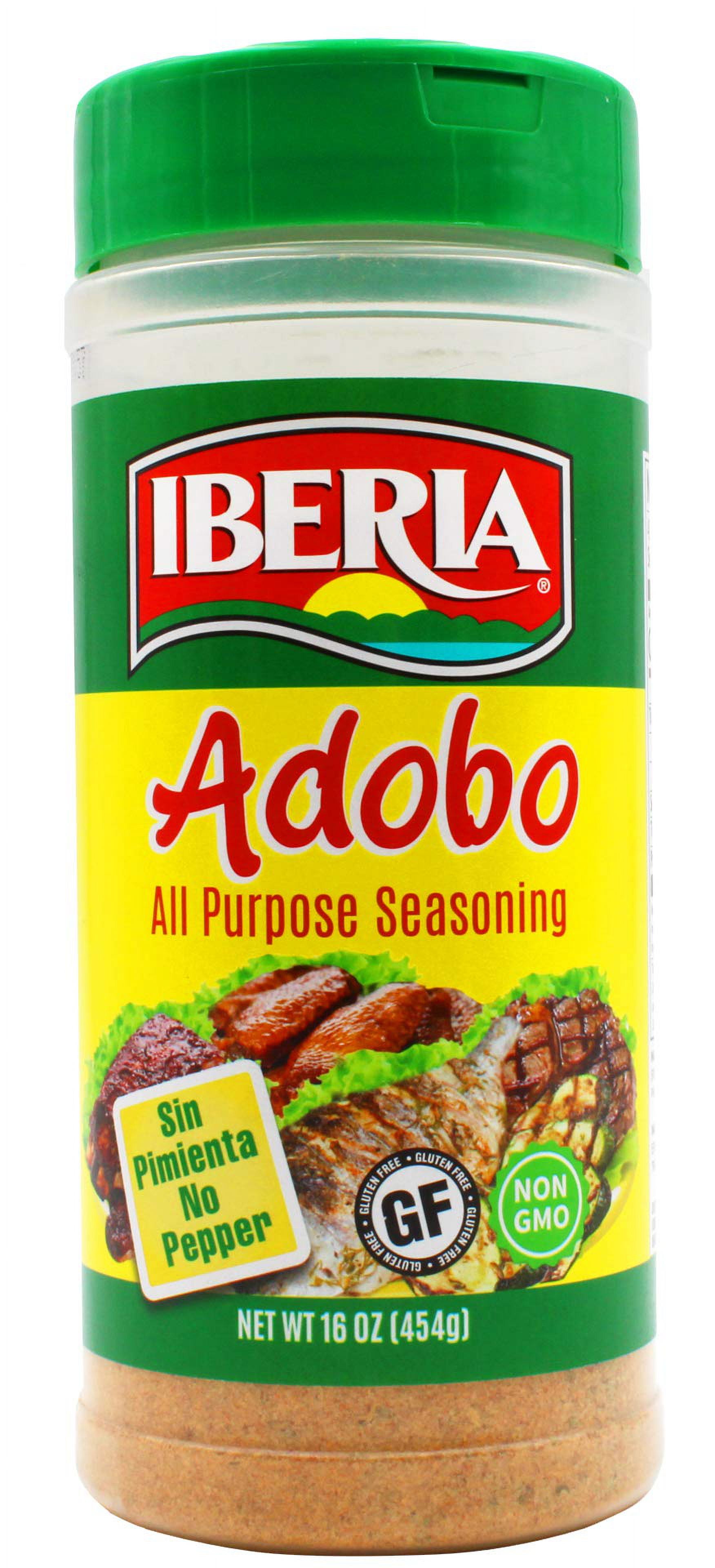 Iberia Adobo All Purpose MMF7 Seasoning, Without Pepper, 16 oz ...