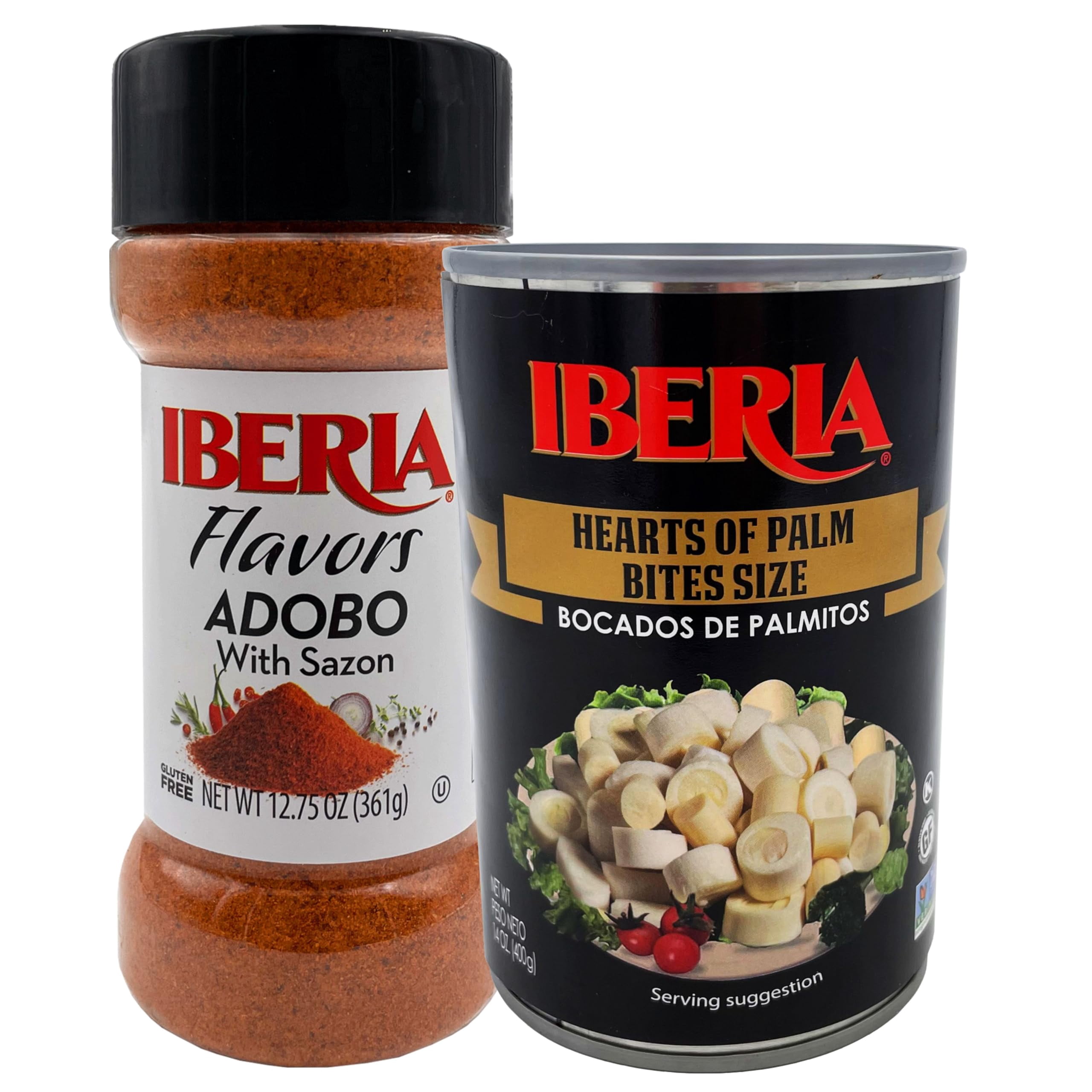 Iberia Adobo With Sazon, 12.75 Oz+ Iberia Hearts Of Palm (Bites Size ...