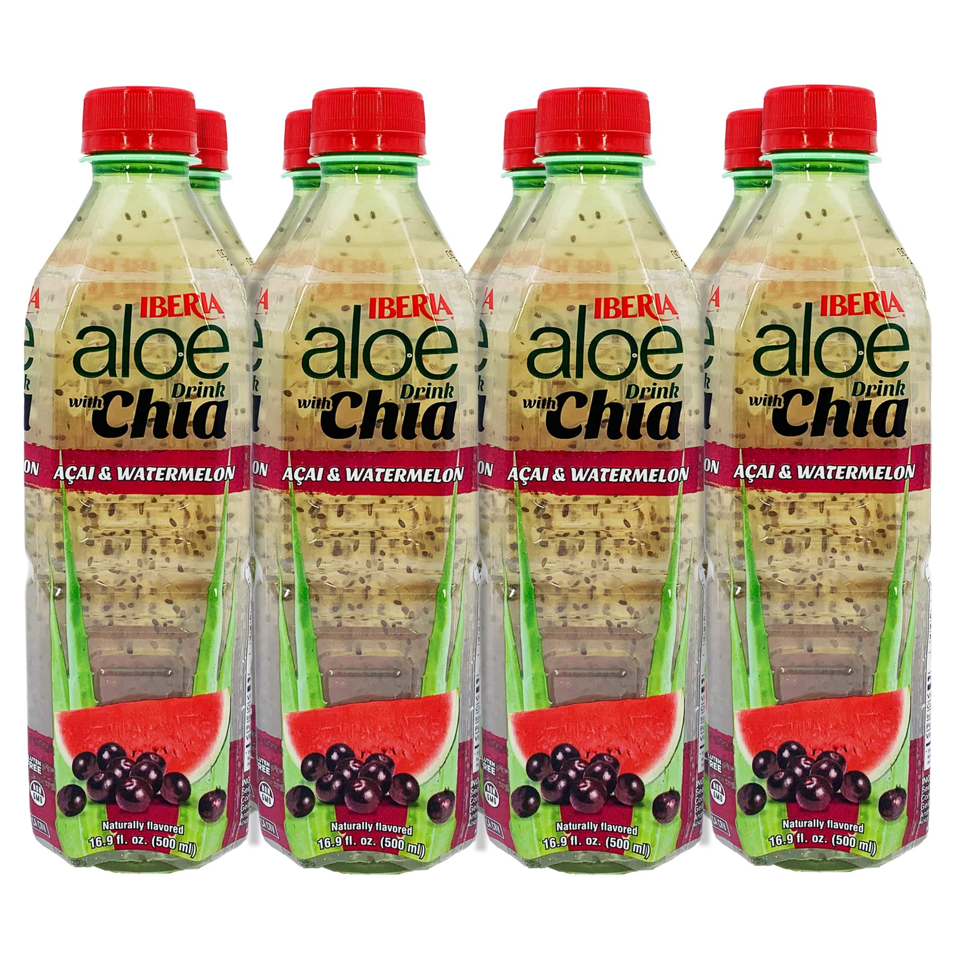 Iberia Aloe Vera Drink With Aloe Pulp And Chia Seeds, Acai And ...
