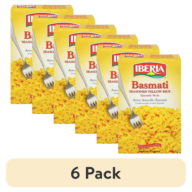 (6 pack) Iberia Basmati Seasoned Spanish Style Yellow Rice 8 oz ...