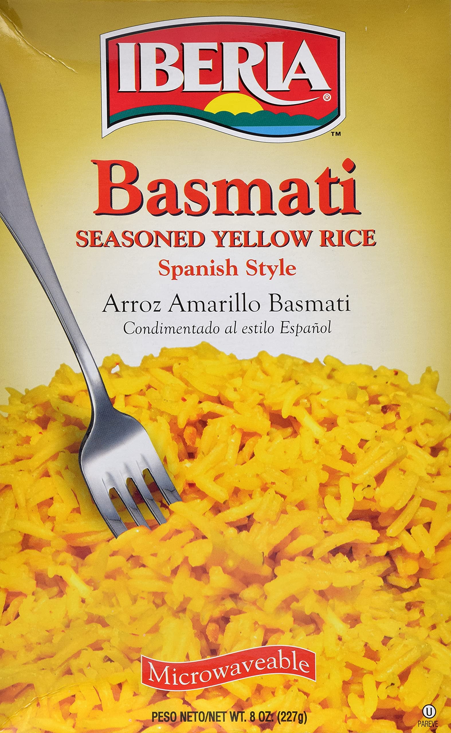Iberia Basmati Seasoned Yellow Rice, 8 Ounce (Pack Of 12) - Walmart.com