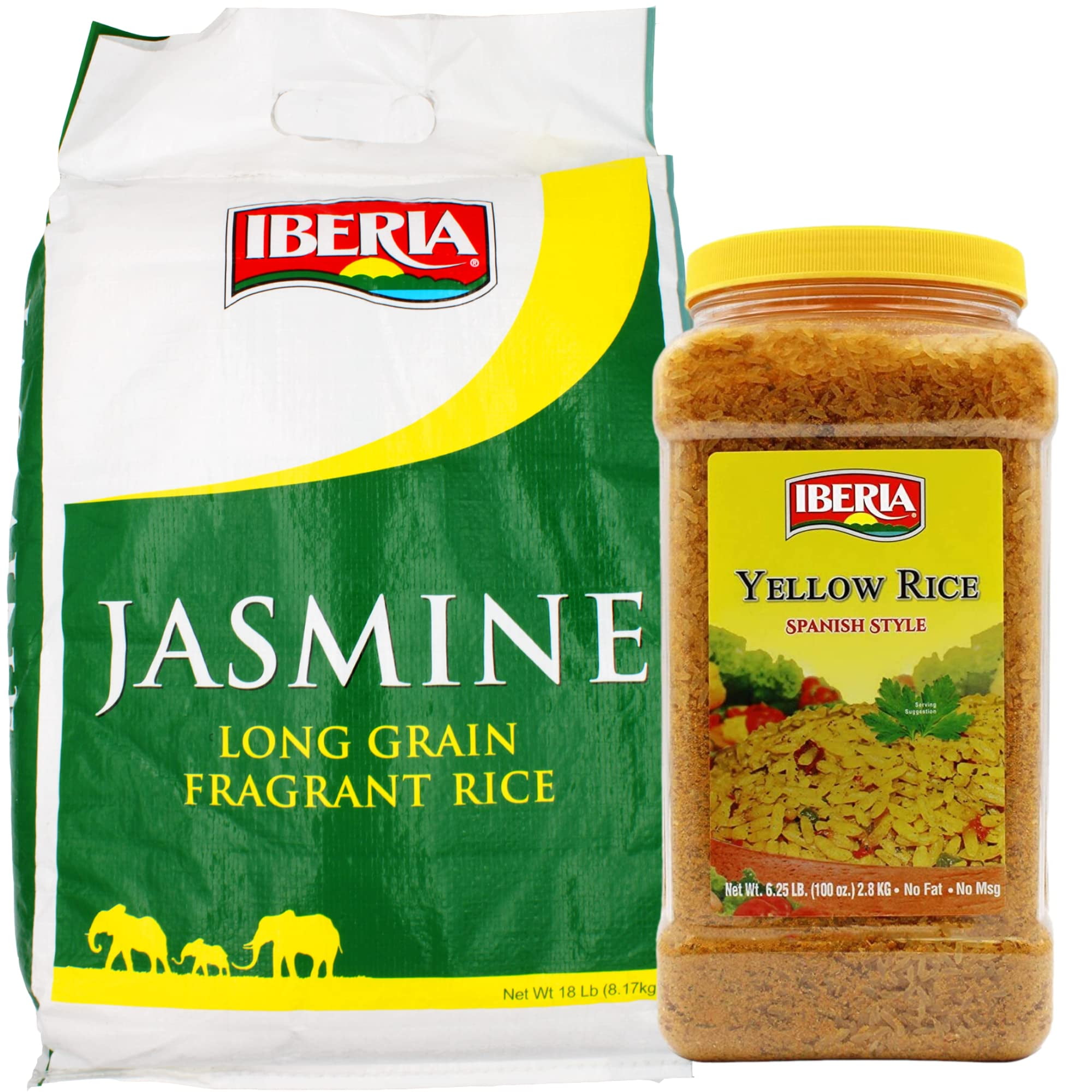 Iberia Bulk Rice Bundle: Iberia Yellow Spanish Rice, 6.25Lb. Jumbo Pack ...