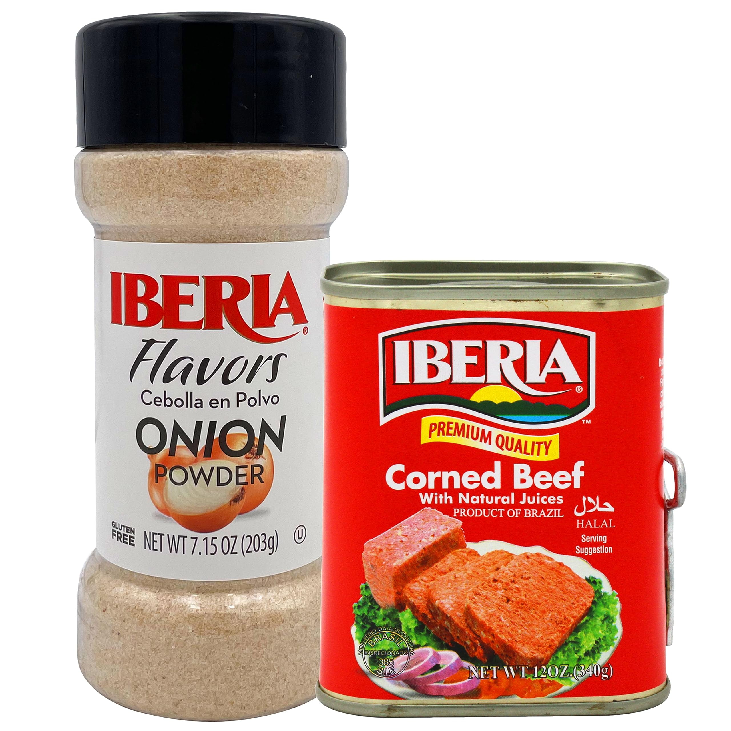 Iberia Corned Beef, 12 Oz + Iberia Onion Powder, 7.5 Oz - Walmart.com