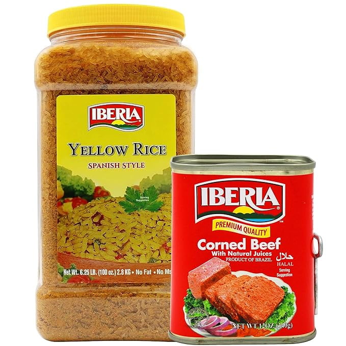 Iberia Corned Beef, 12 oz + Iberia Yellow Rice 6.25 lb. - Walmart.com