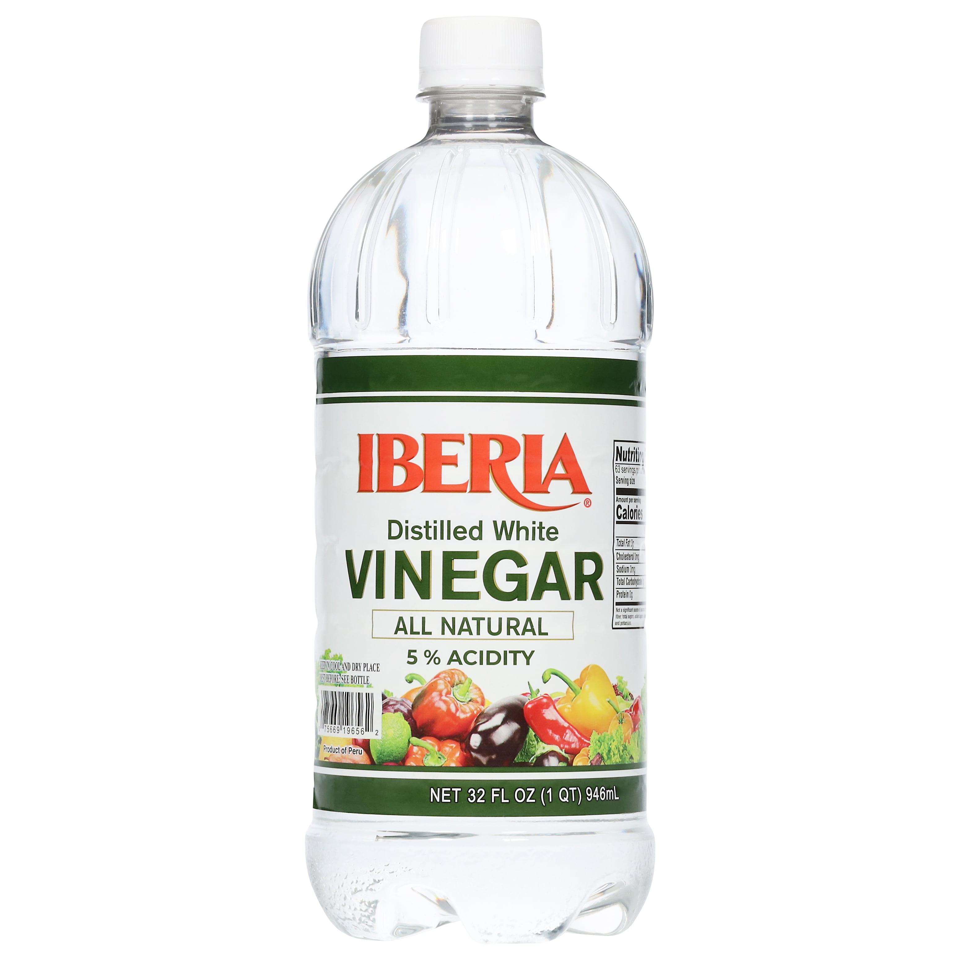 Iberia Distilled White All Natural Vinegar 32 fl oz - Walmart.com