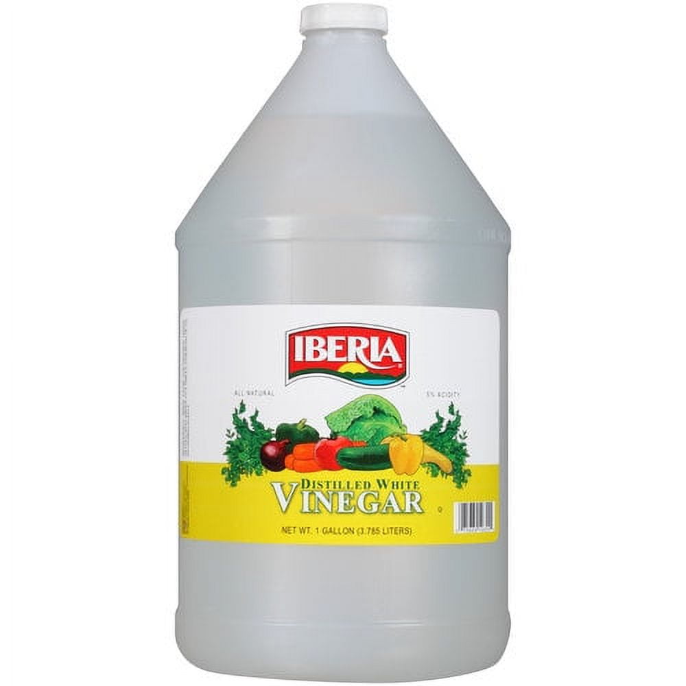 Iberia All Natural Distilled White Vinegar, 1 Gallon - 5% Acidity ...