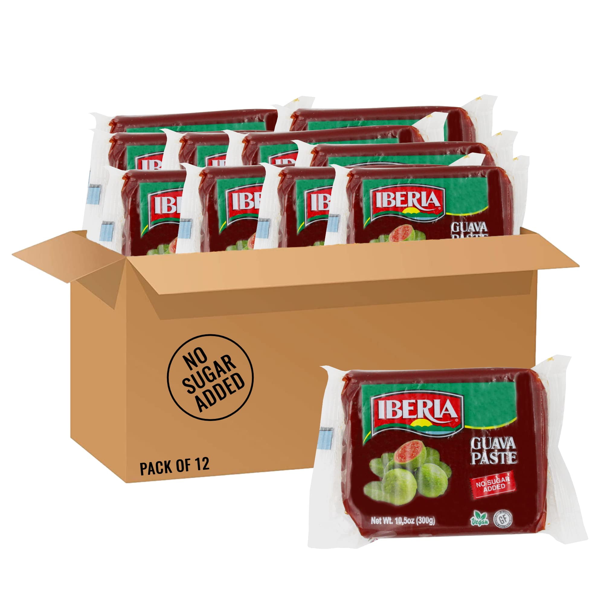 Iberia Guava Paste No Sugar 10.5 Ounce (Pack Of 12) - Walmart.com