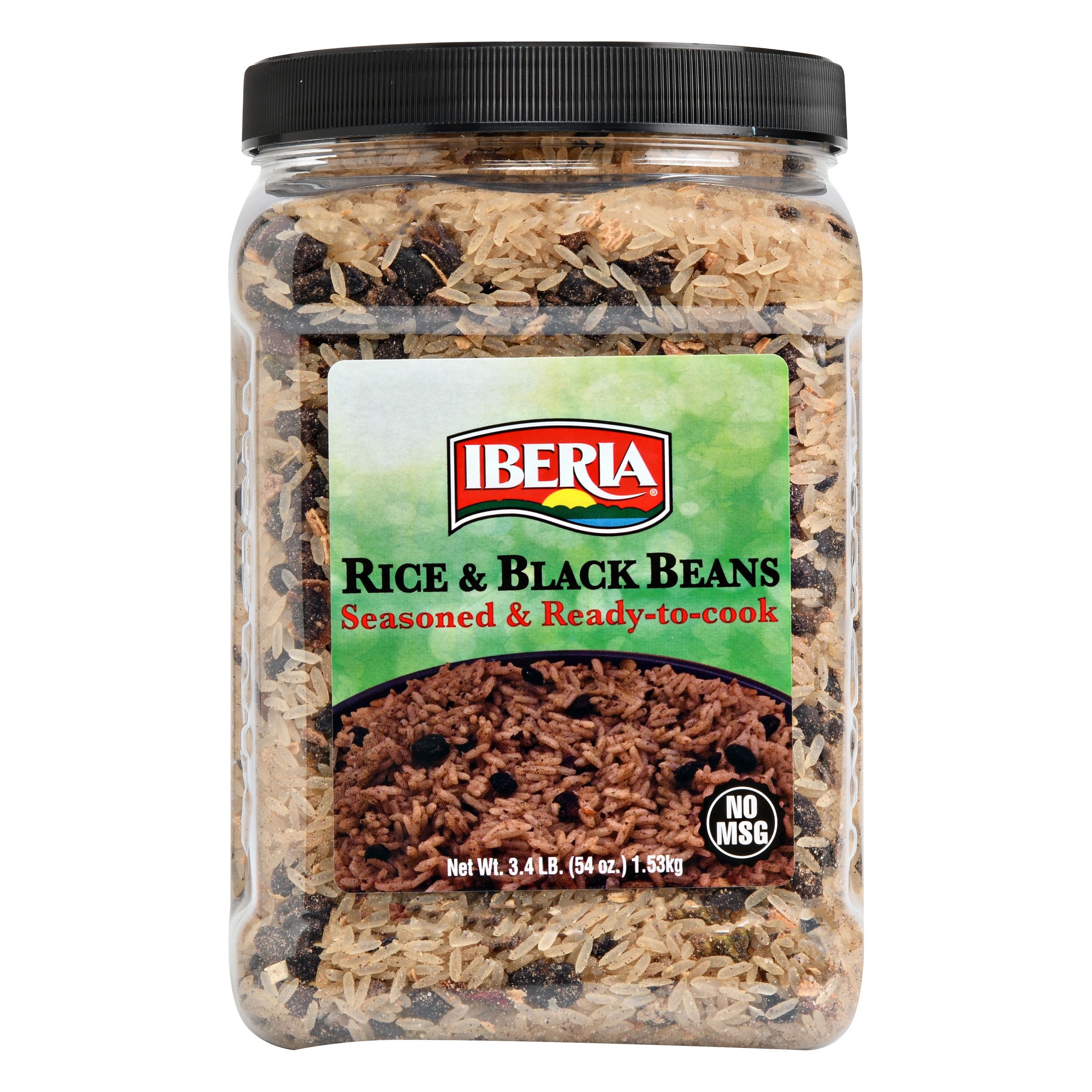 Iberia Ib Rice & Black Beans Jar 3.4 Lb - Walmart.com