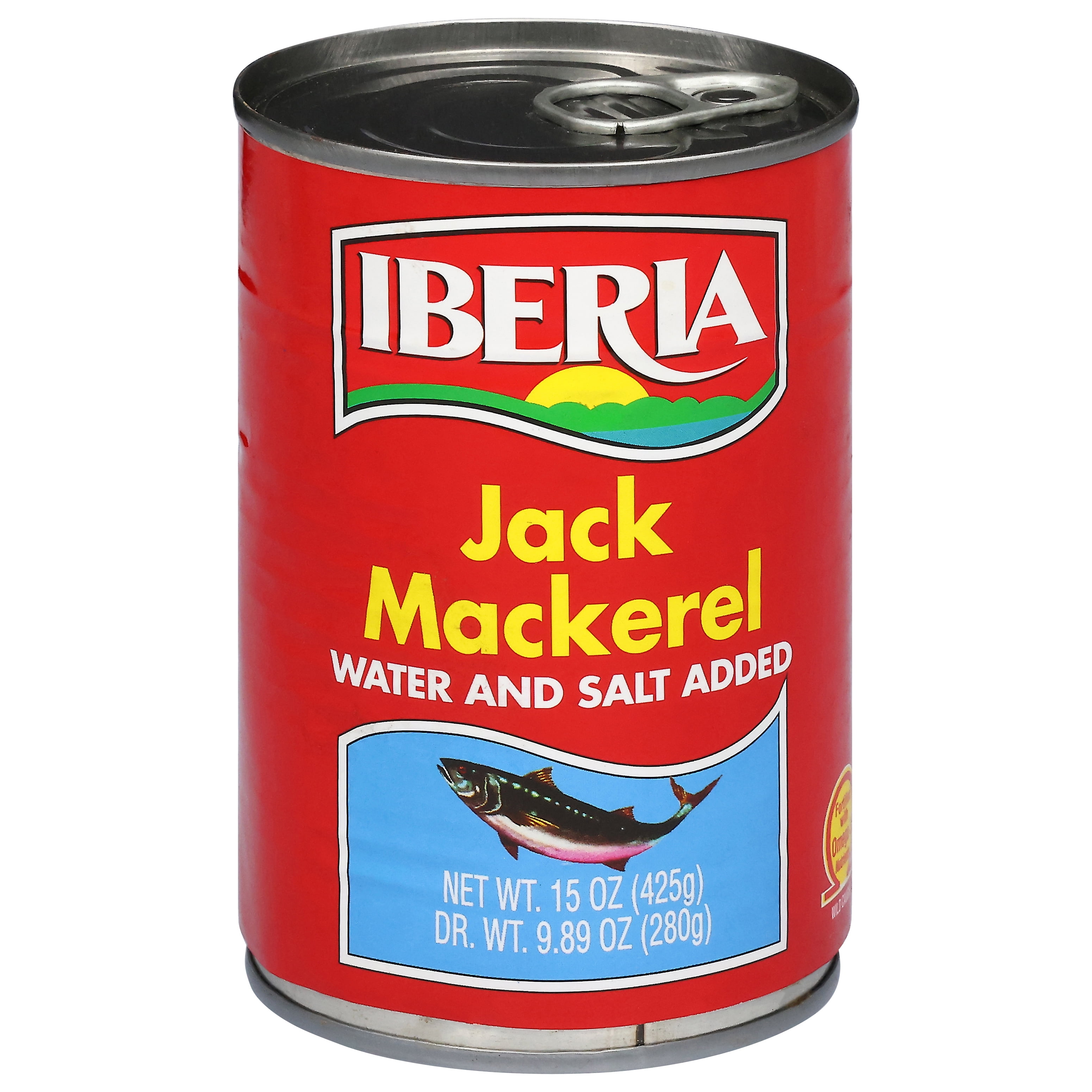 Iberia Wild Caught Jack Mackerel Fish, Low Fat, High Protein, Canned ...