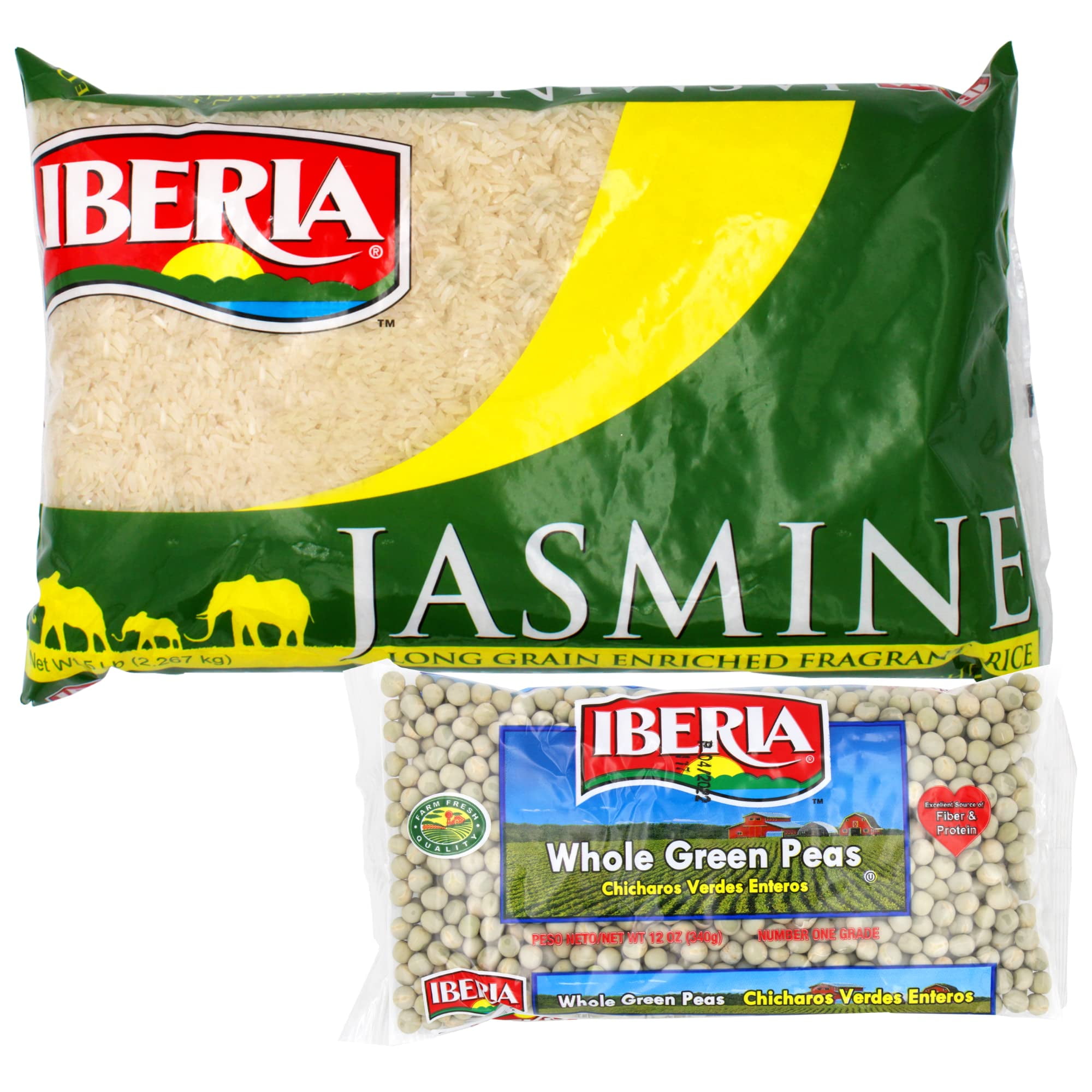 Iberia Jasmine Rice 5 Lb. + Iberia Dry Pigeon Peas 12 Ounce - Walmart.com