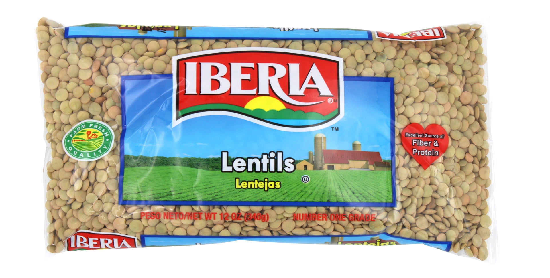 Iberia Lentil Beans, Lentejas, 12 oz Bag - Walmart.com