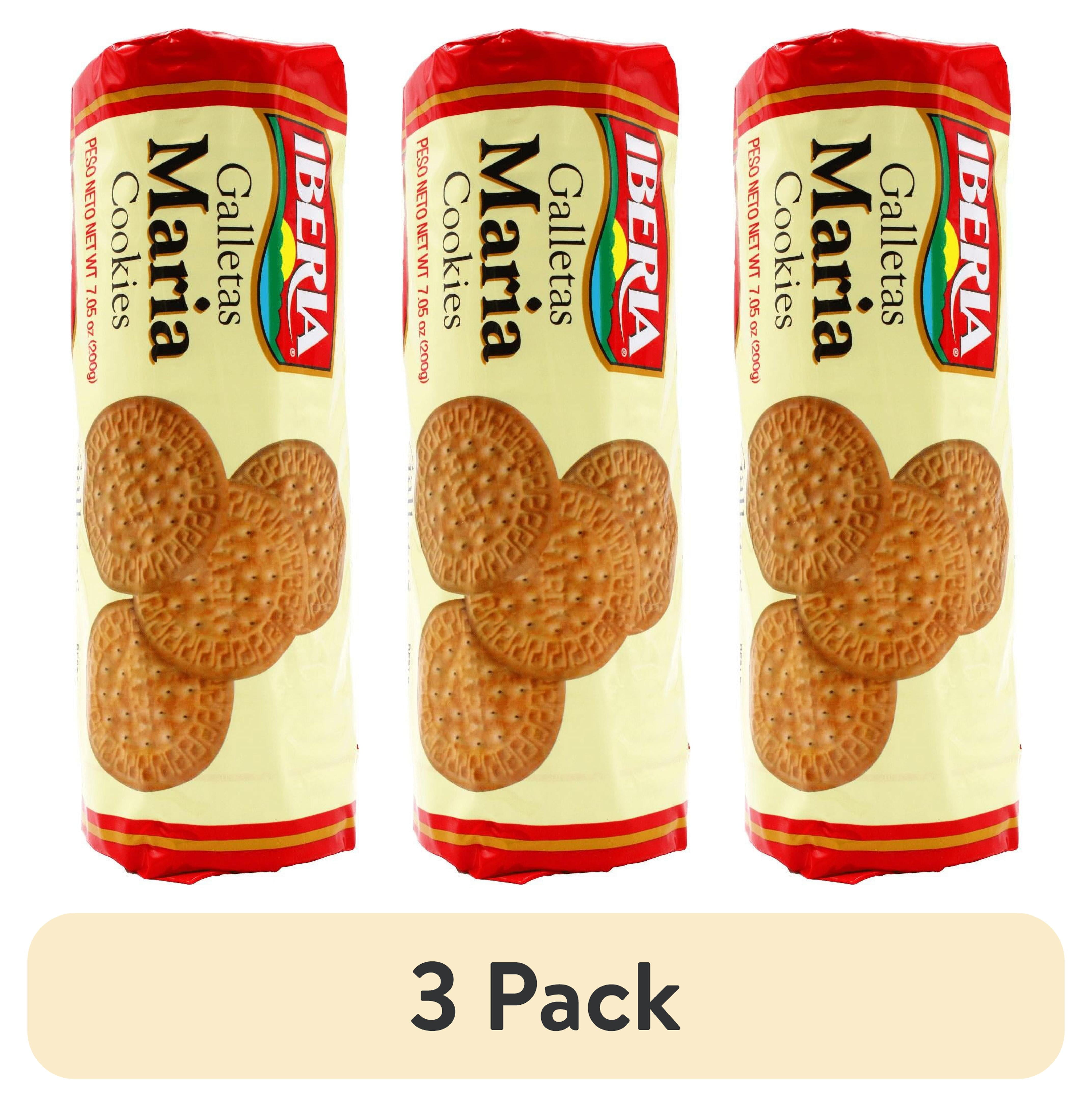(3 pack) Iberia Maria Cookies, Galletas Maria, 7oz - Walmart.com