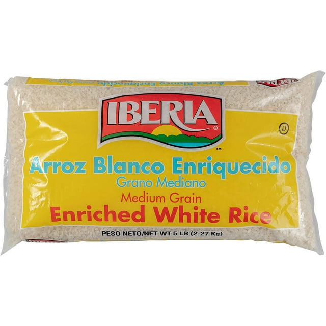Iberia Medium Grain White Rice, 5 Pounds - Walmart.com