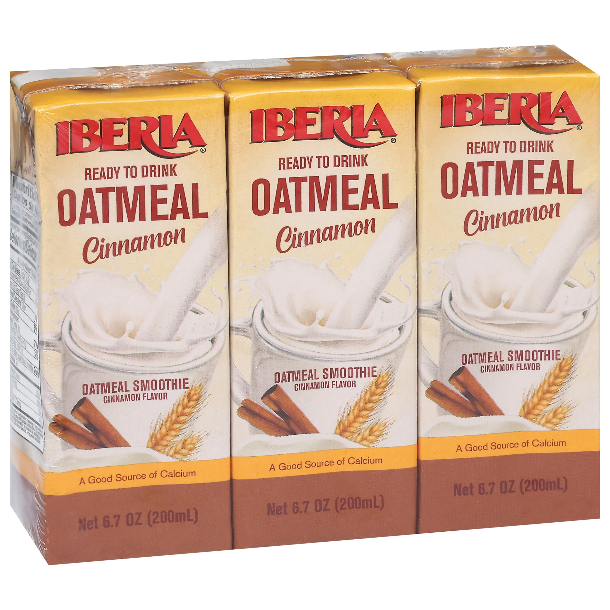 Iberia Oatmeal Drink, Ready-to-Drink, MMF7 Shelf Stable, Good Source of ...