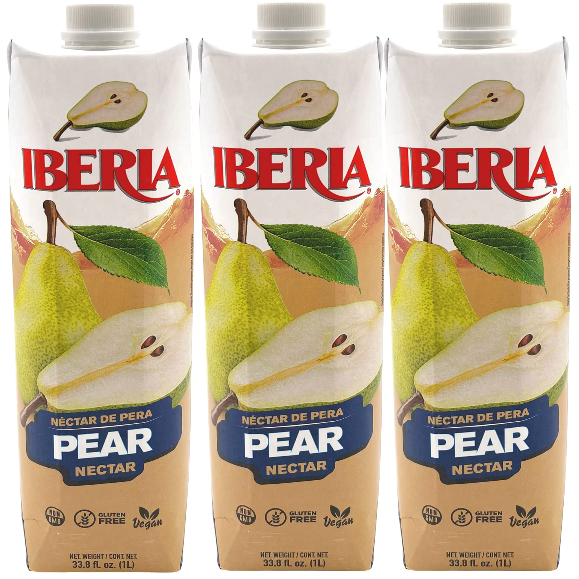 Iberia Pear Nectar, 33.8 Fl Oz BSL1 (Pack of 3) - Walmart.com