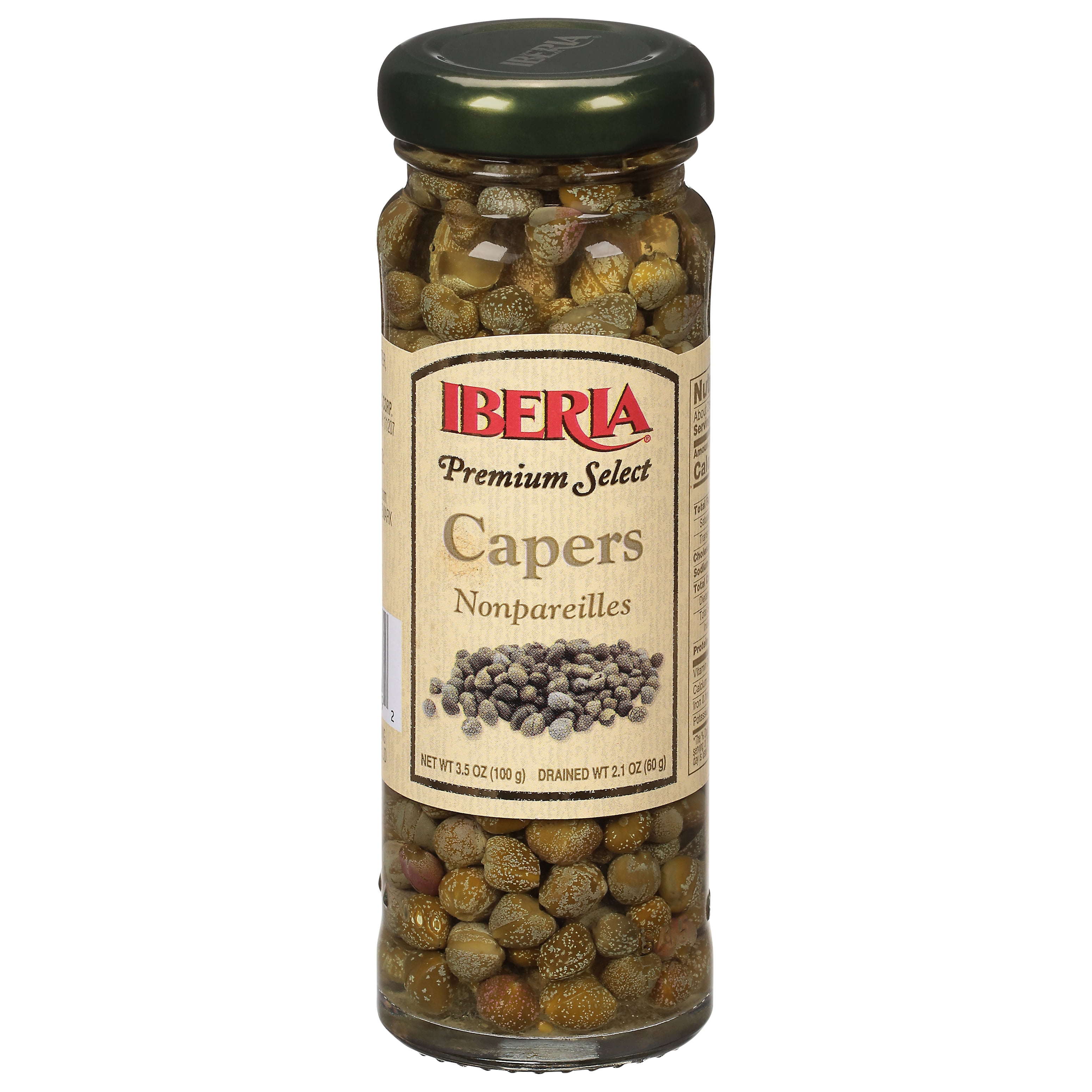 Iberia Premium Select Nonpareilles Capers 3.5 oz - Walmart.com