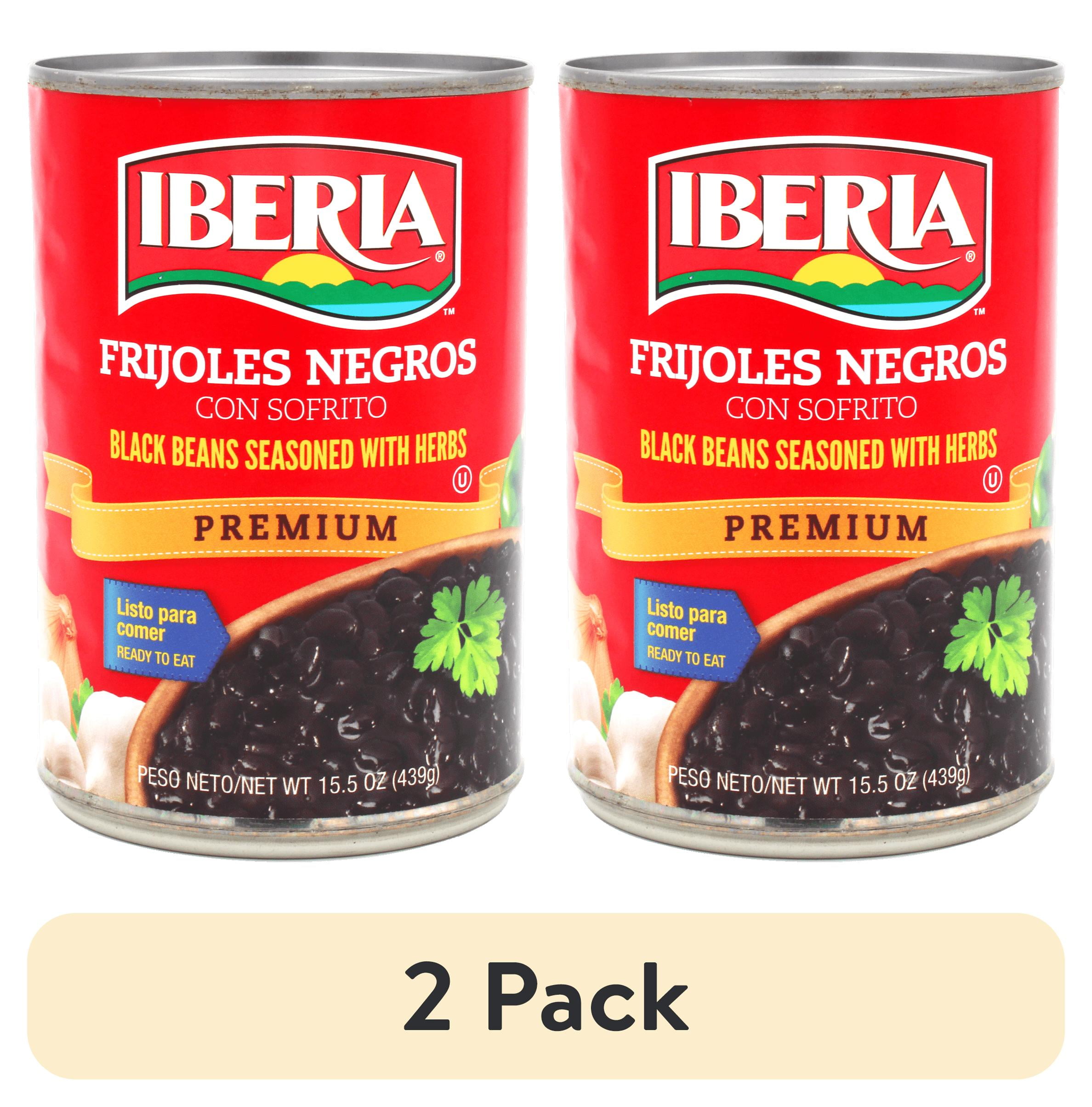 (2 pack) Iberia Ready-To-Eat Black Beans, 15 oz - Walmart.com