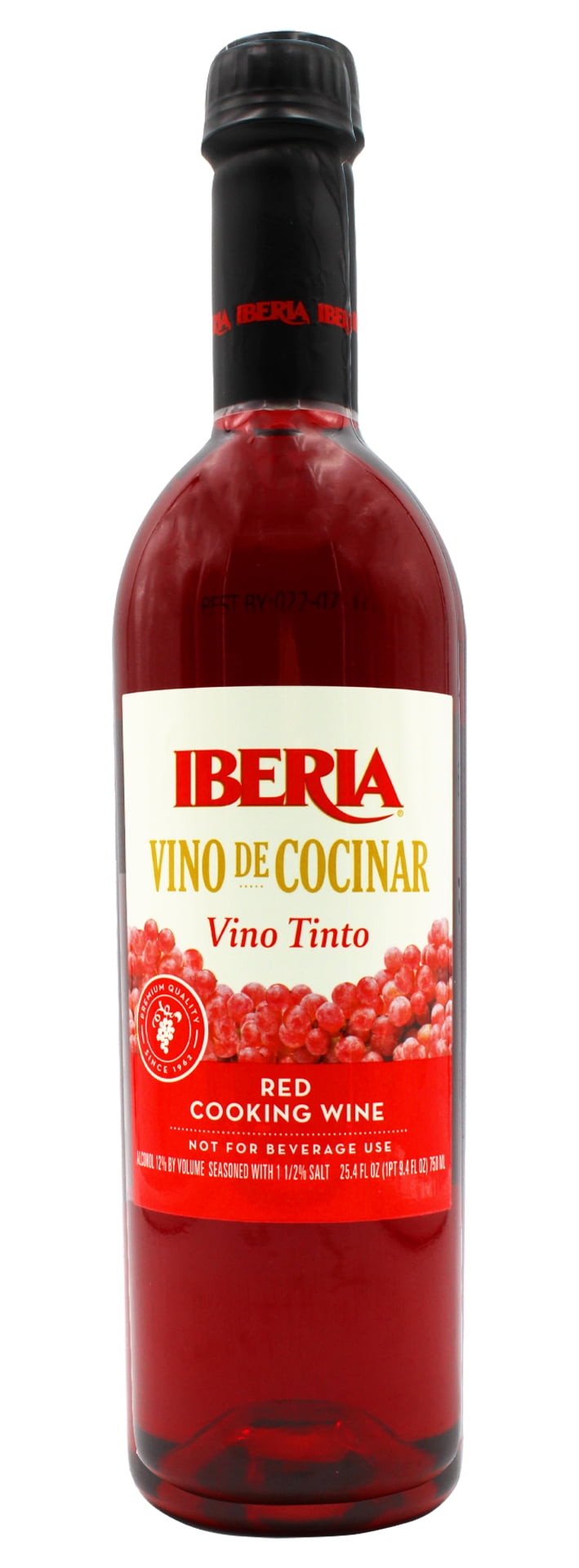 Iberia Red Cooking Wine, 25.4 fl oz, Versatile & Allergens Free ...