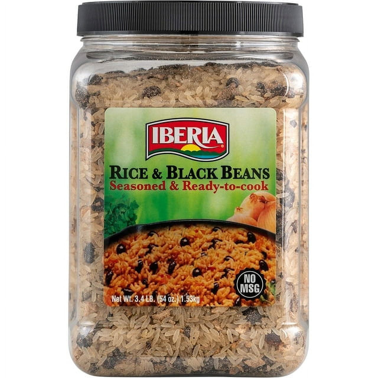 Iberia Rice & Black Beans, 3.4 Lb, Completely Seasoned & Ready To Cook ...