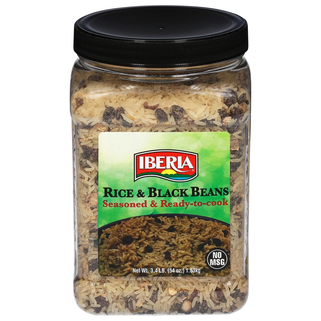 Iberia Pre-Made Rice & Black Beans, Seasoned & Ready-to-Cook, 3.4 Lb ...