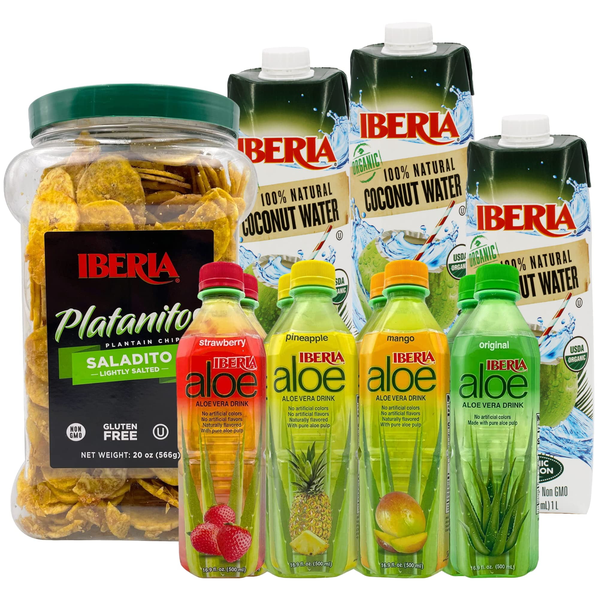 Iberia Snacks Gift Pack - Iberia Organic Coconut Water, 1 Liter (Pack ...