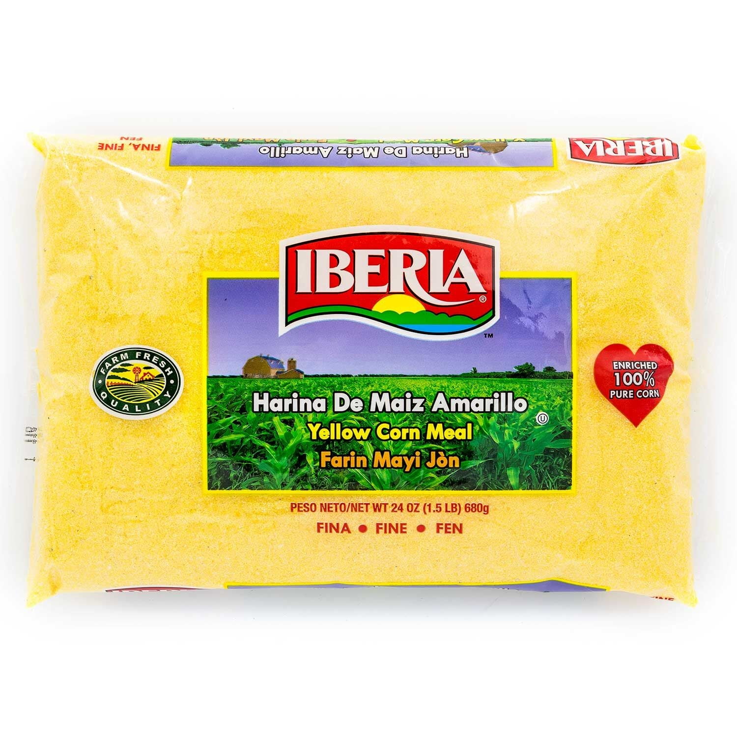 Iberia Fine Yellow Corn Meal, 24 oz - Enriched Grain - Walmart.com