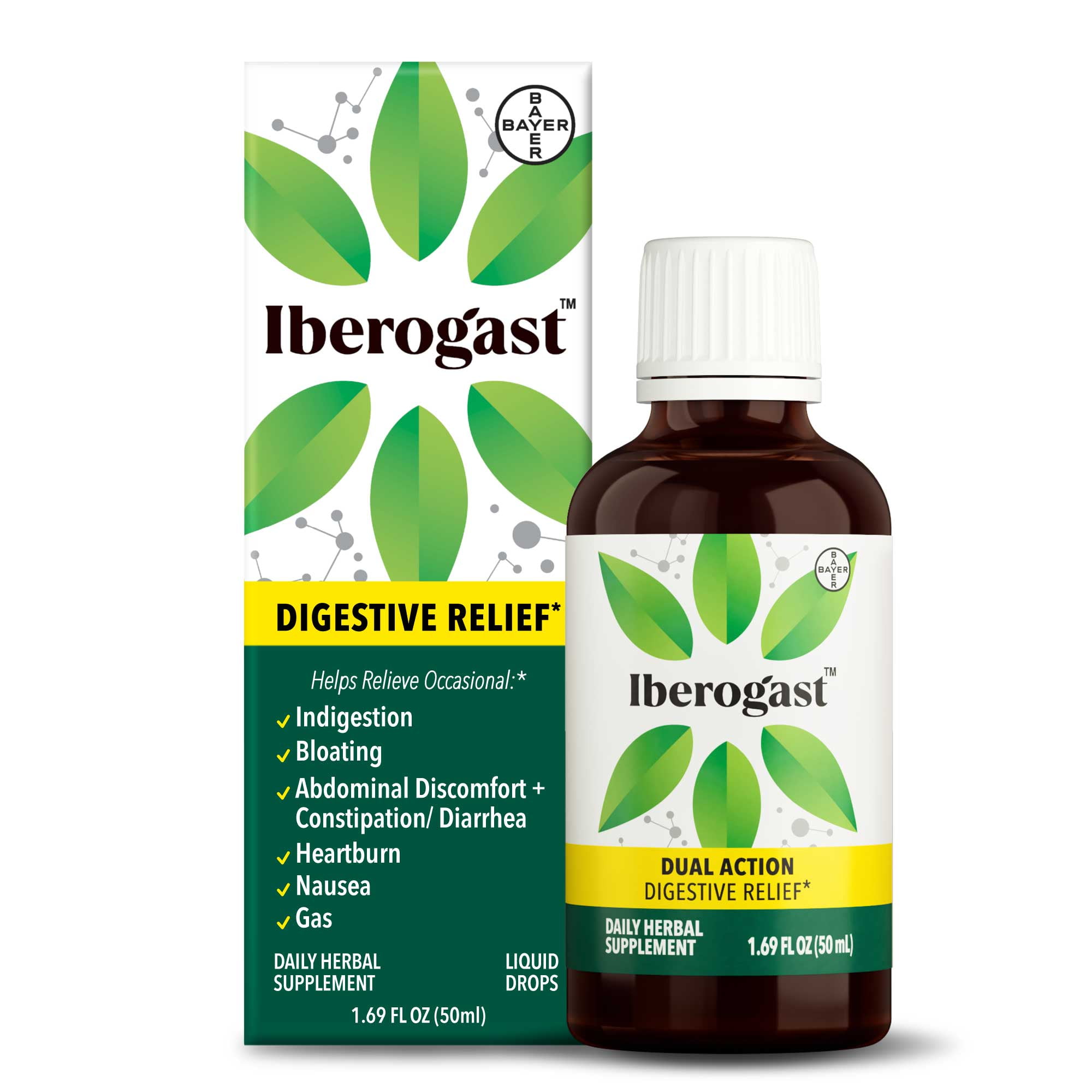 IBEROGAST Liquid Drops for Digestive Relief Calming Bloating Gas and ...