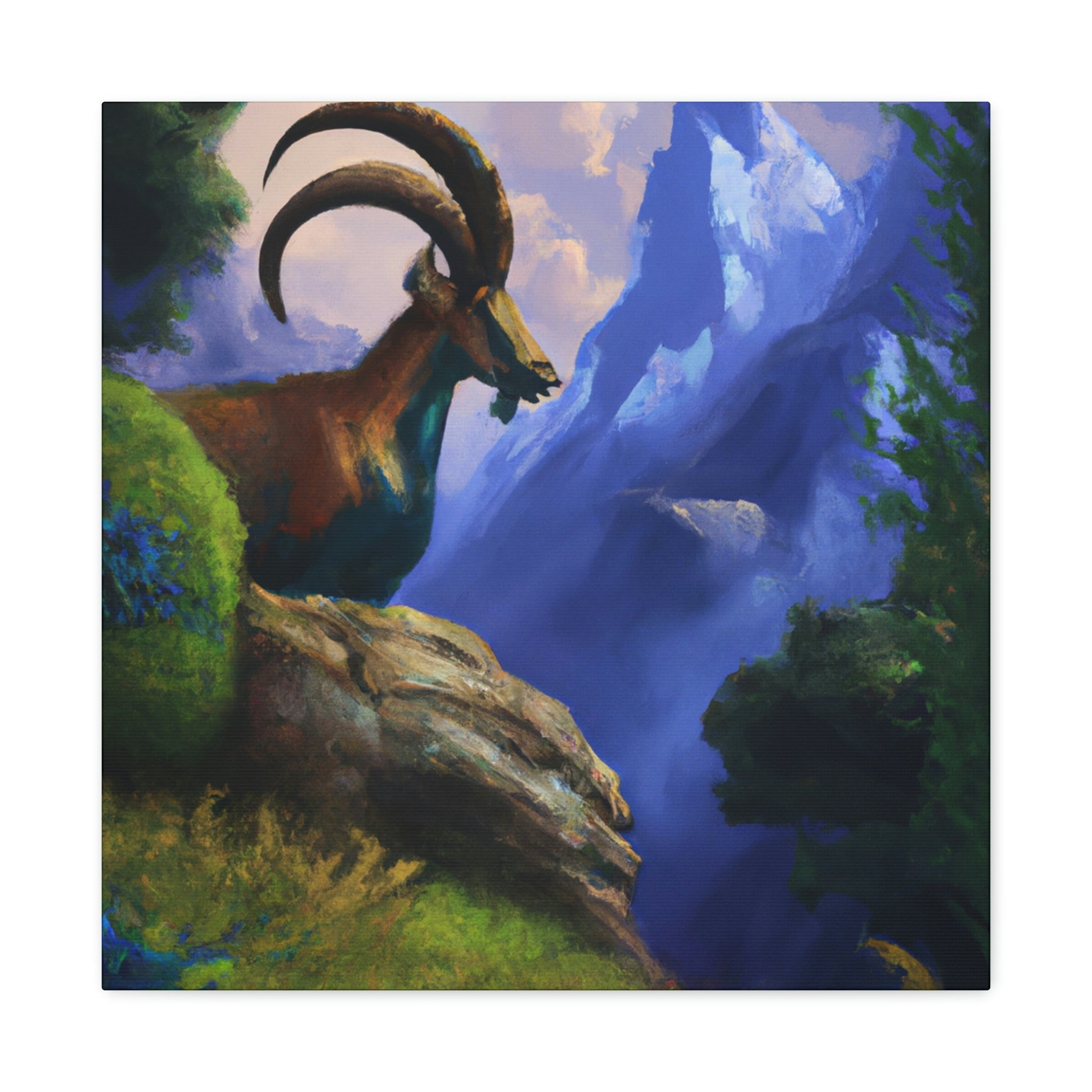 Ibex in Moonlight Dream - Canvas - Walmart.com