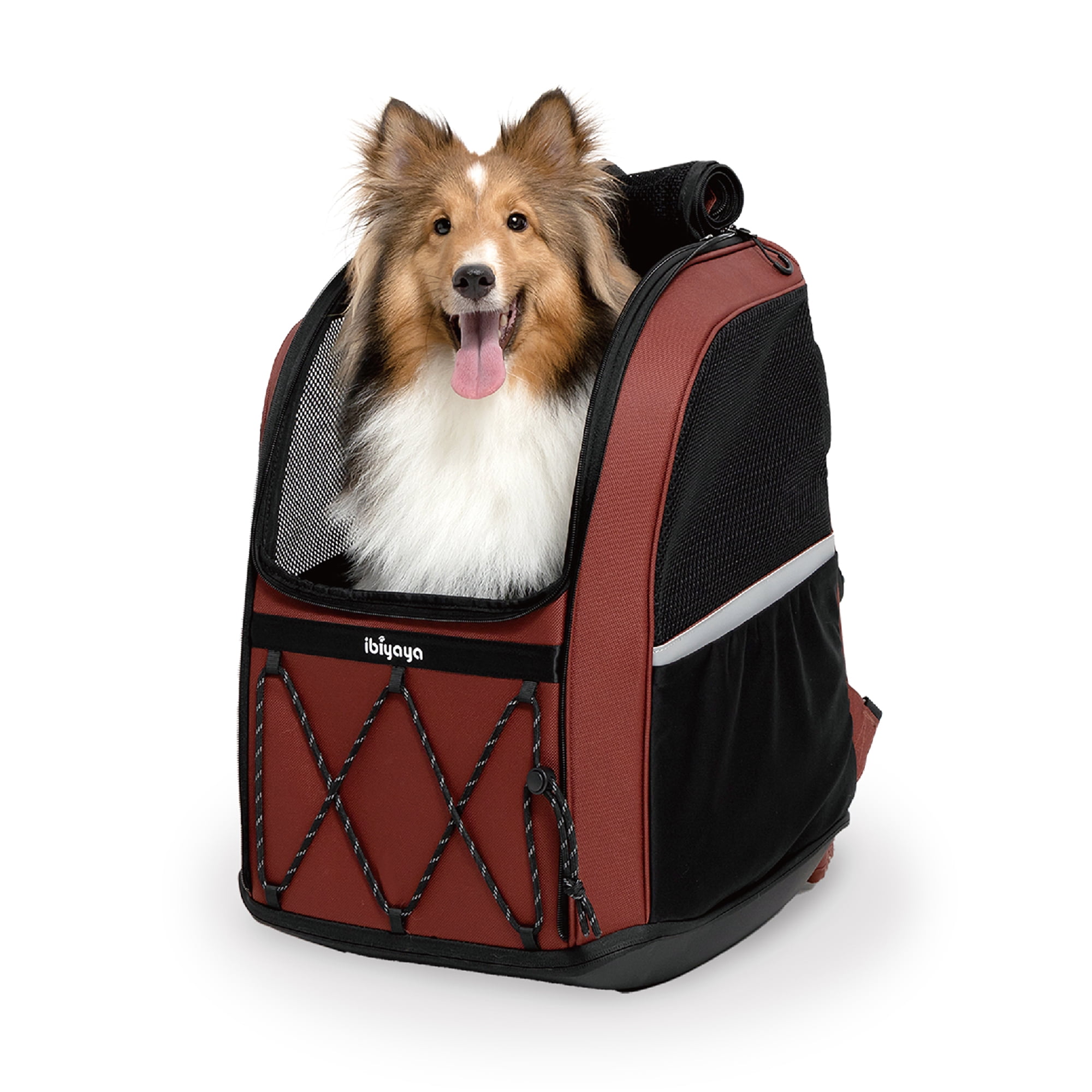Ibiyaya FC2345-DR Champion Large Dog Carrier Backpack with Window 3-in ...