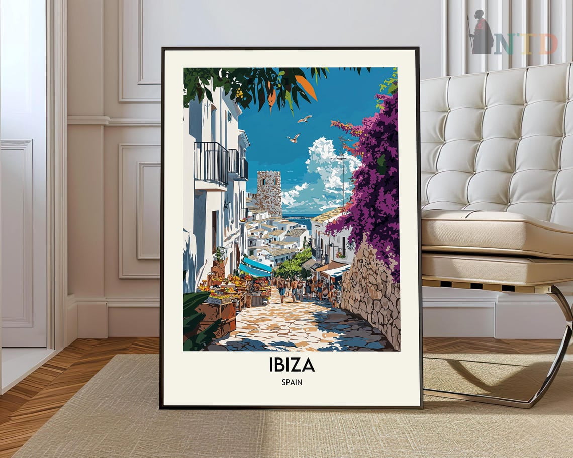 Ibiza Print, Ibiza Poster, Ibizaibiza Art Print, Ibiza Artwork, Ibiza Photo, Spain Print, Spain ...