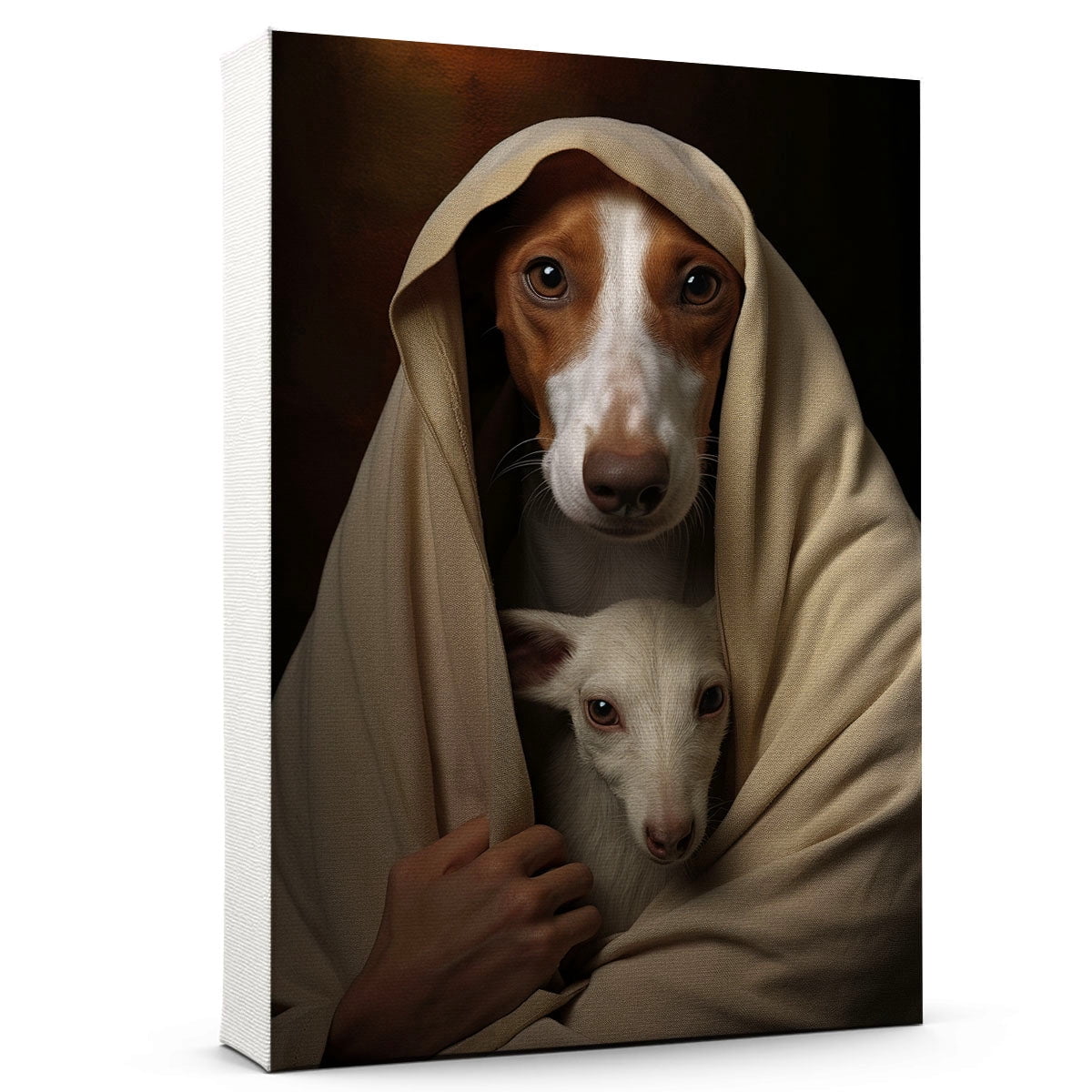 Ibizan Hound Dog Wall Art, Funny Animal Canvas Wall Decor for Bedroom ...