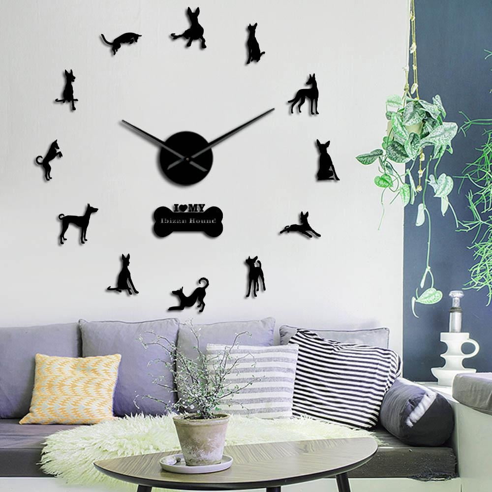 Ibizan Hound Large Wall Clock Spain Dog Breed Ibicenco Dog Pets Modern ...
