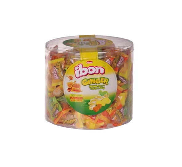 Ibon Ginger Candy 1000 g Cylinder (1 Box) - Walmart.com