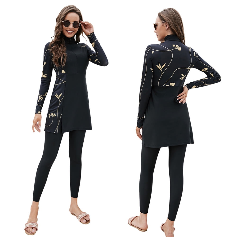 IBTOM CASTLE Women Muslim Swimsuits Modest Burkini Swimwear Islamic ...